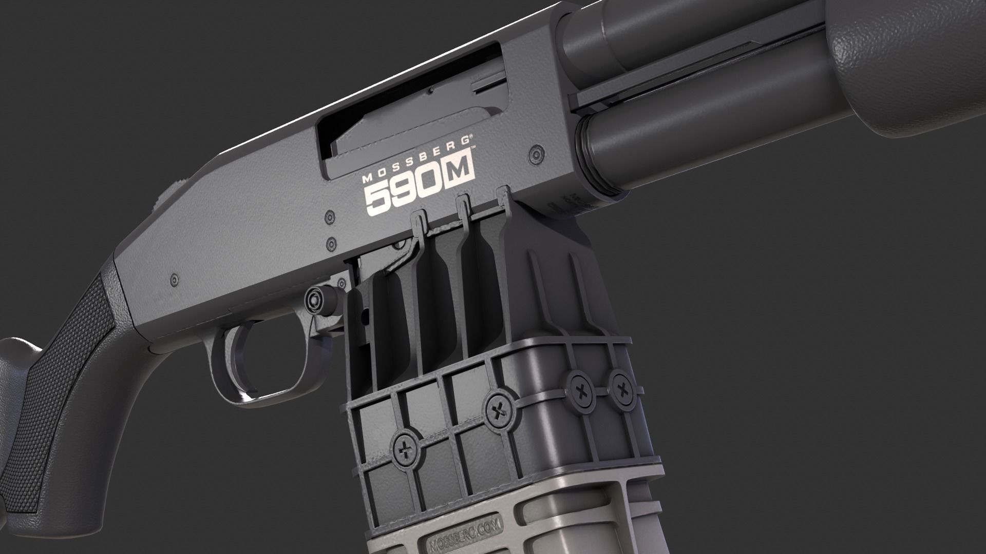 3D model Mossberg 590M VR / AR / low-poly | CGTrader