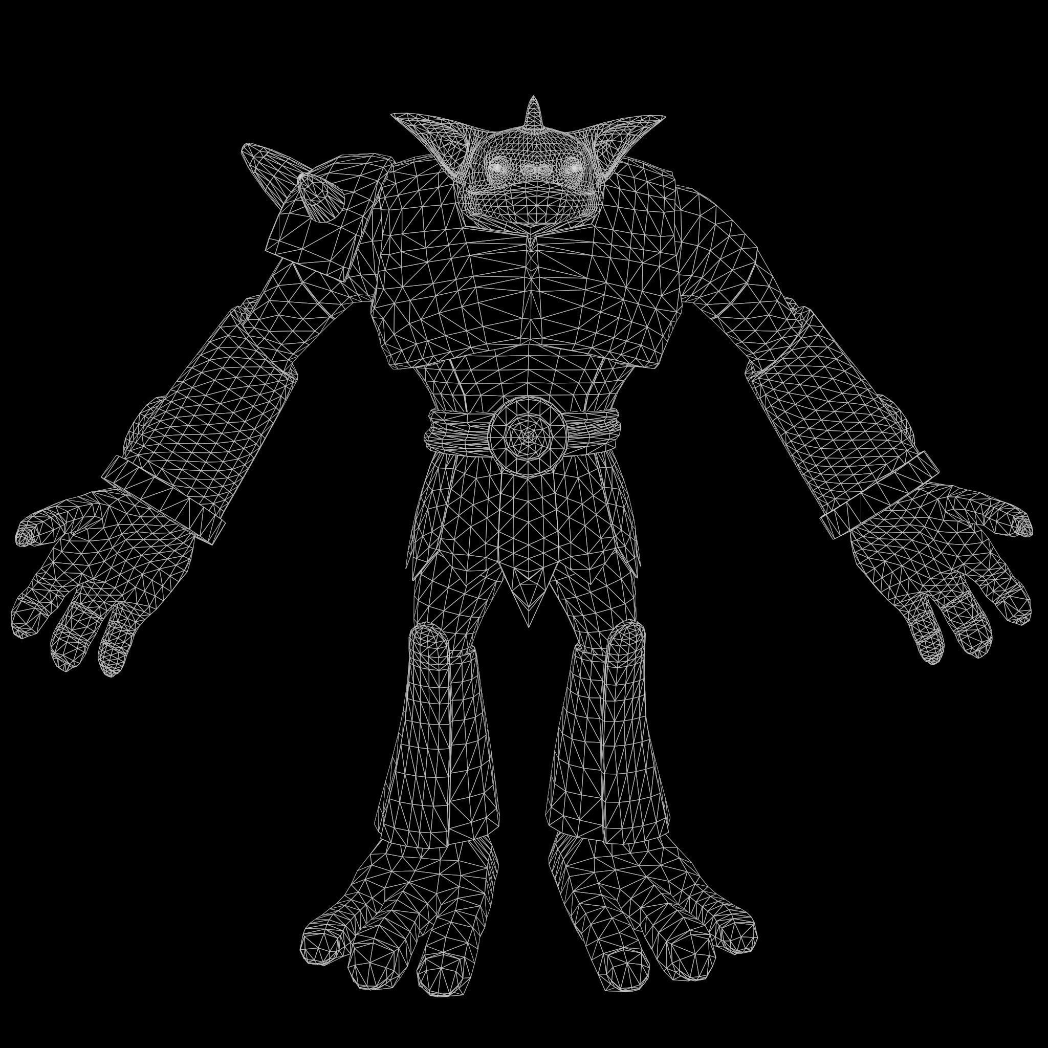 Mid poly Cartoon Ork 3D model | CGTrader