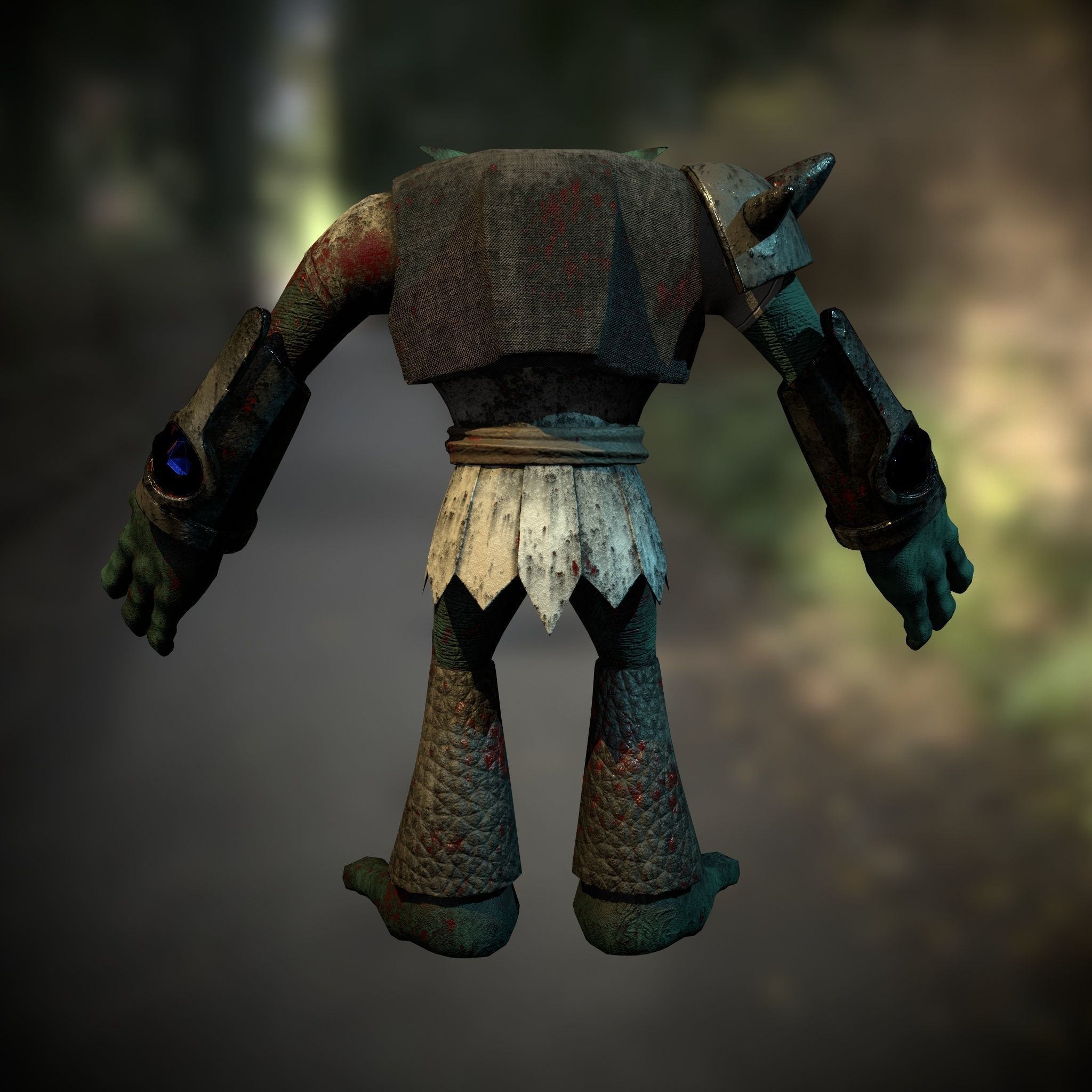 Mid poly Cartoon Ork 3D model | CGTrader