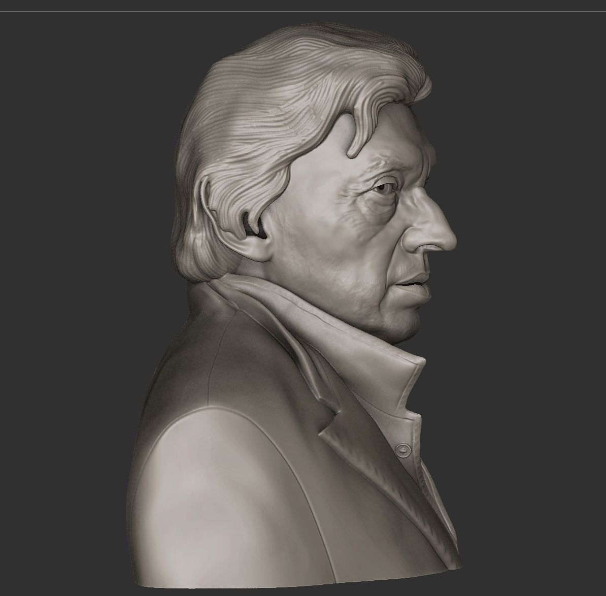 Serge GAINSBOURG 3D model 3D printable | CGTrader