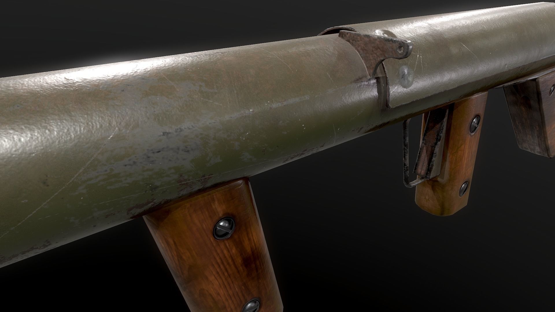 3D model M1A1 Rocket Launcher ww2 usa Bazooka VR / AR / low-poly | CGTrader