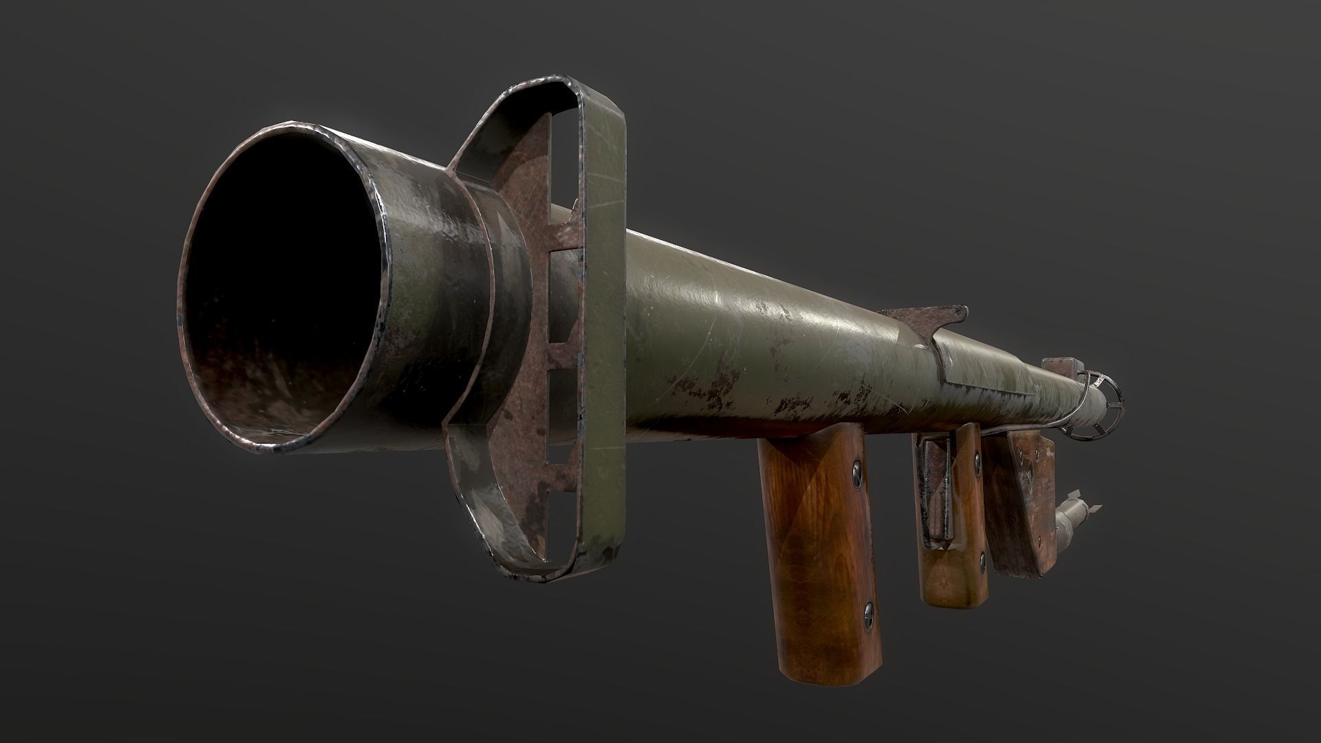 3D model M1A1 Rocket Launcher ww2 usa Bazooka VR / AR / low-poly | CGTrader