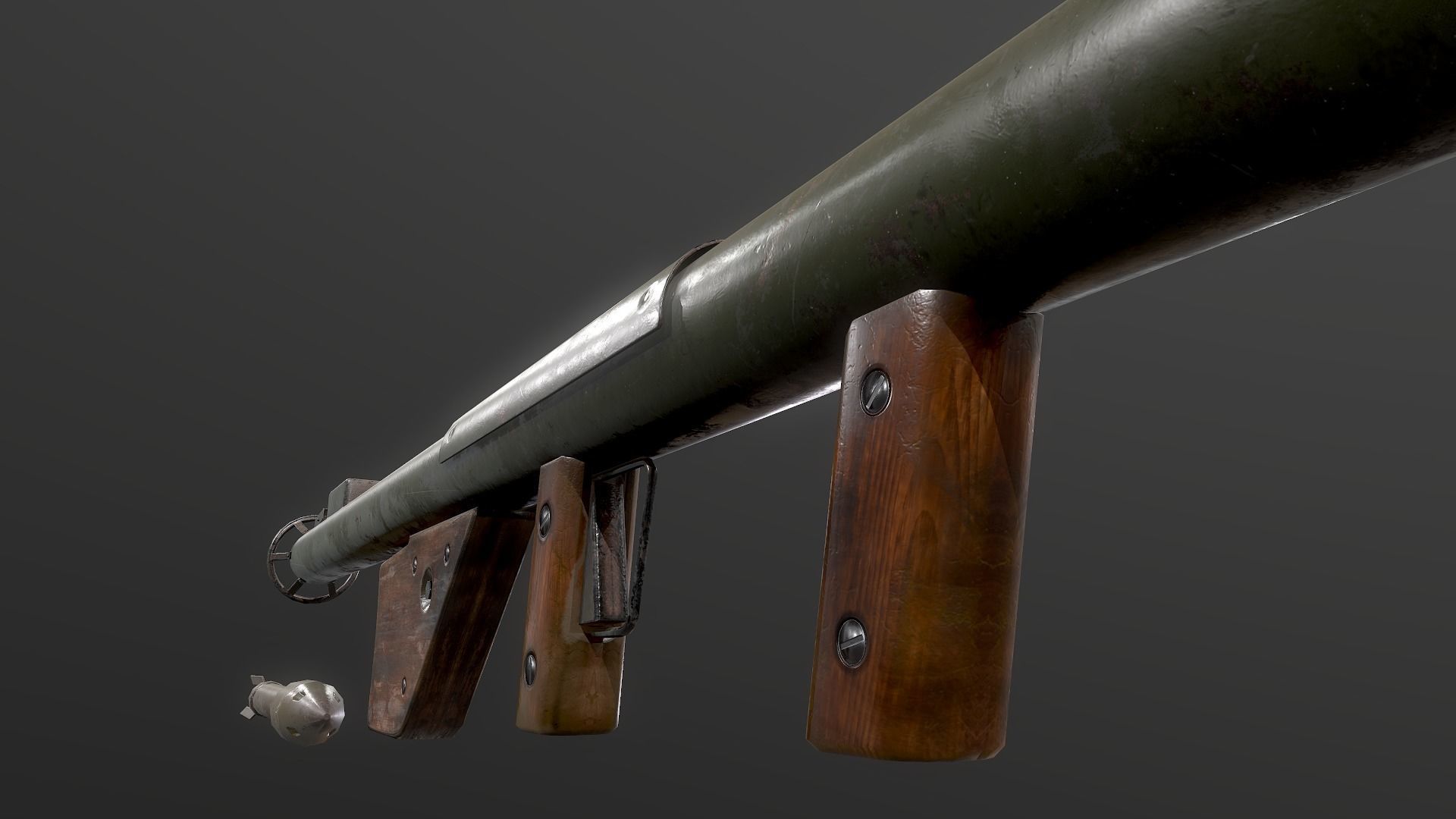 3D model M1A1 Rocket Launcher ww2 usa Bazooka VR / AR / low-poly | CGTrader