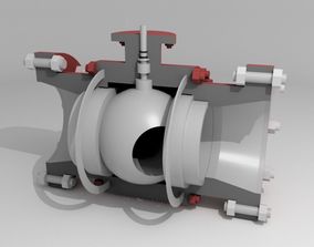 Ball valve 3D Models | CGTrader