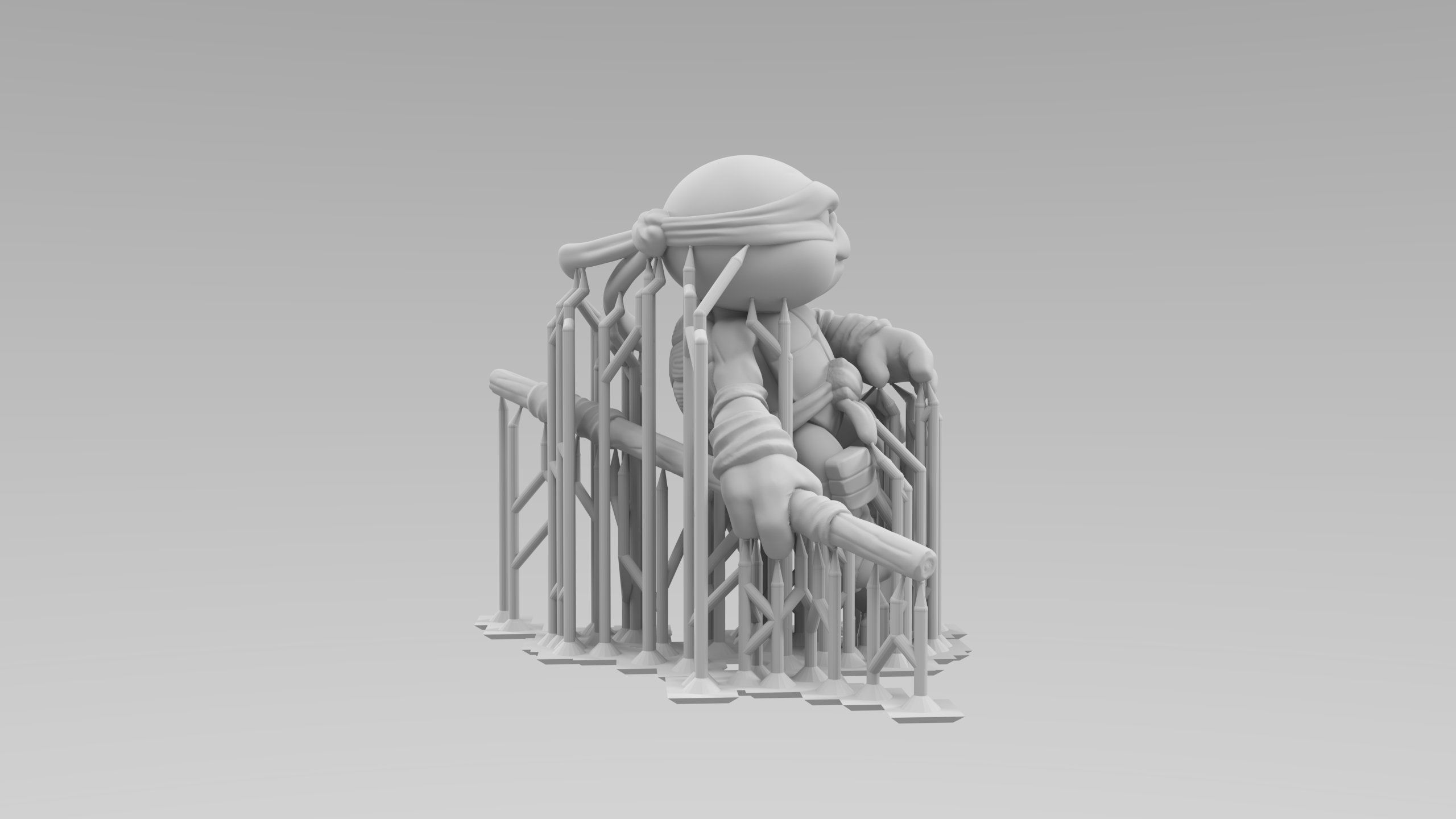 TMNT Chibi Worlds - Donetello 3D model 3D printable | CGTrader