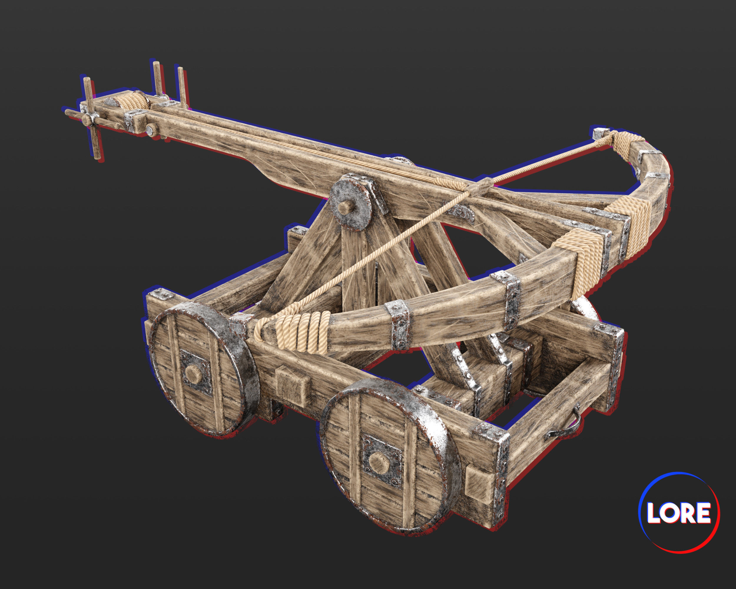 3D model Medieval Siege Engine Ballista VR / AR / low-poly | CGTrader