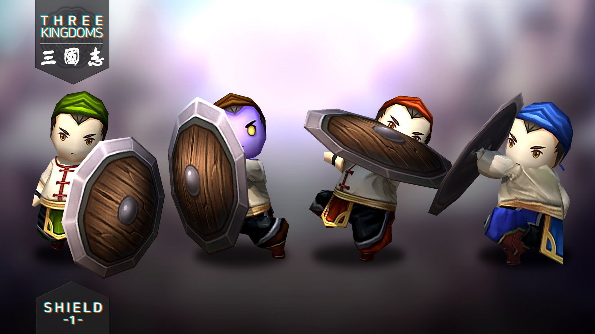 3D model Three Kingdoms - Soldier Shield 1 VR / AR / low-poly | CGTrader