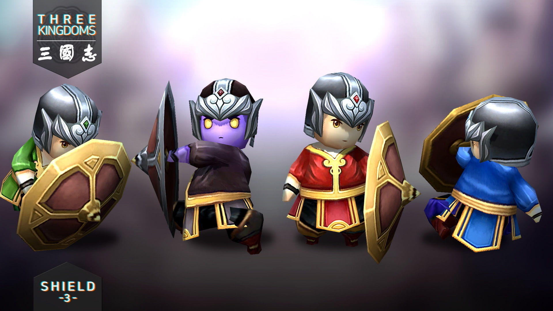 3D model Three Kingdoms - Soldier Shield 3 VR / AR / low-poly | CGTrader