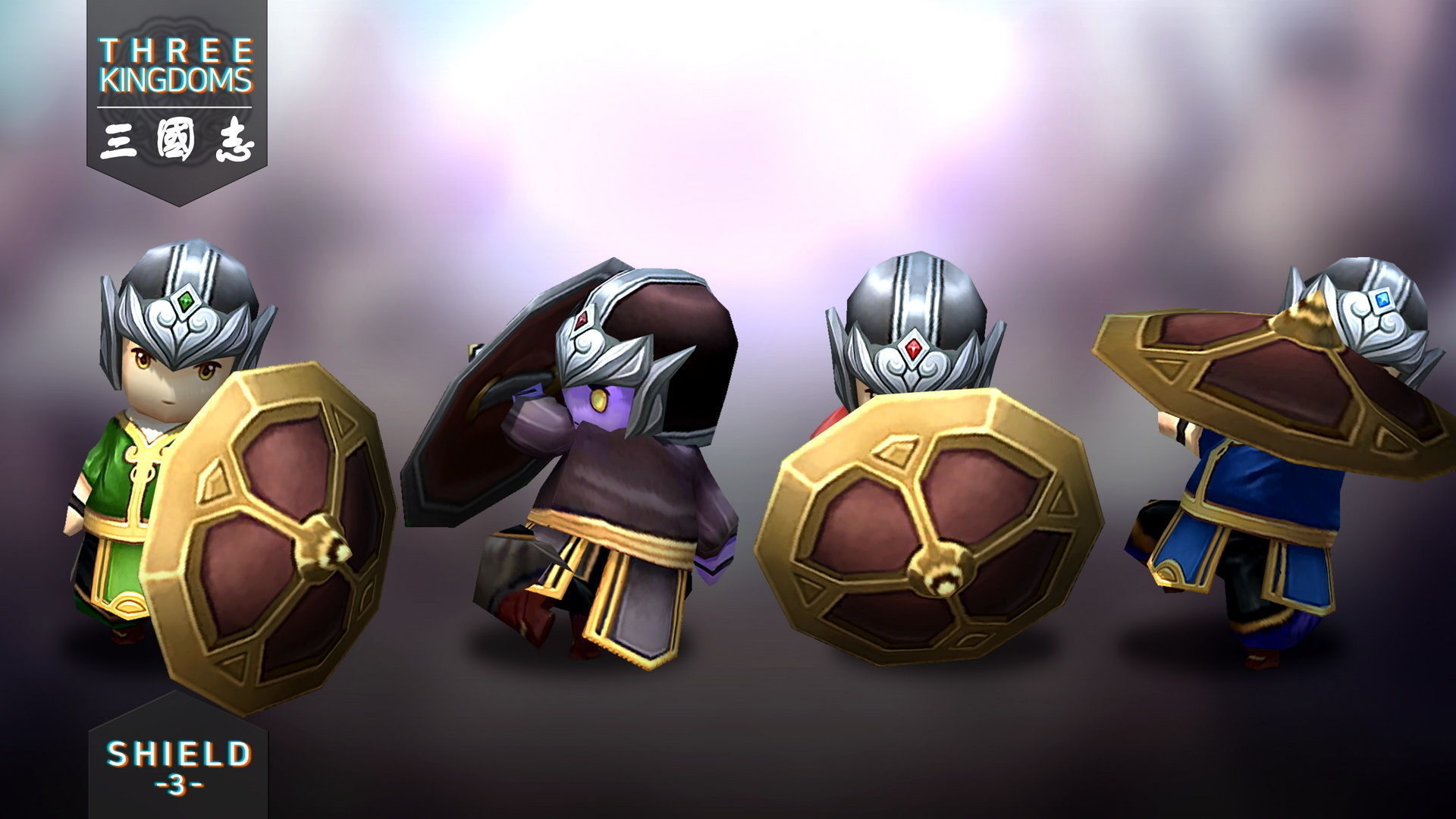 3D model Three Kingdoms - Soldier Shield 3 VR / AR / low-poly | CGTrader