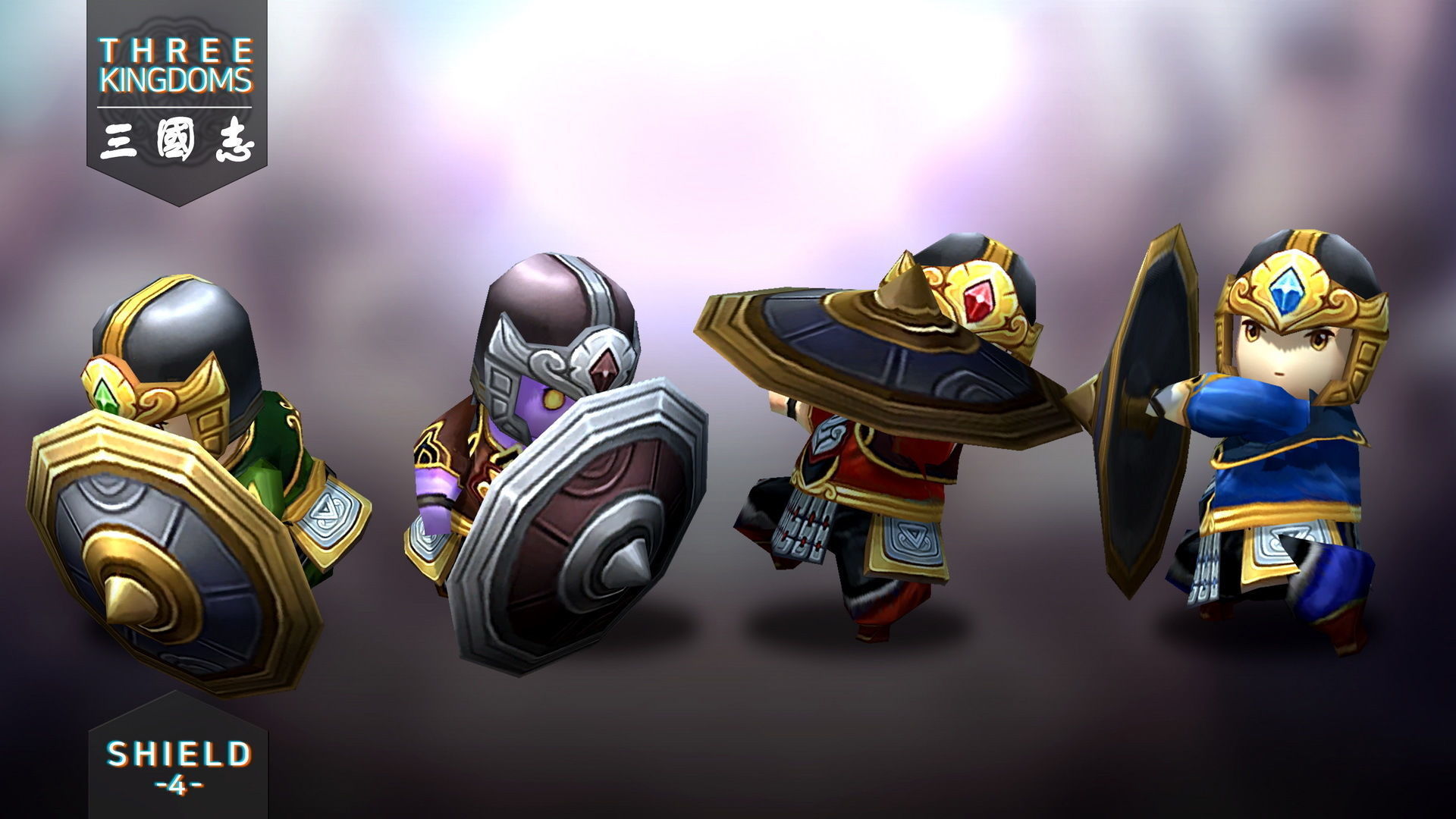 3D model Three Kingdoms - Soldier Shield 4 VR / AR / low-poly | CGTrader