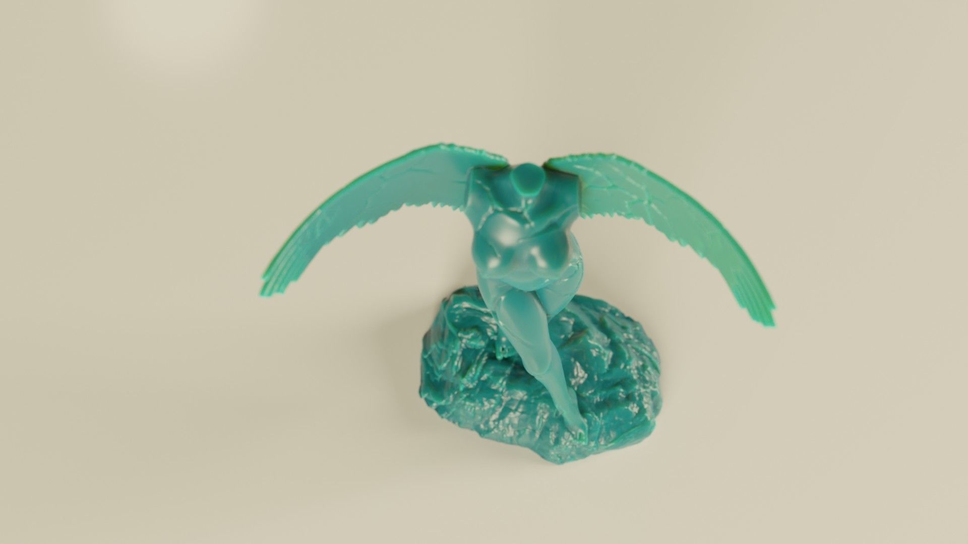 Fallen Angel Statue free 3D model 3D printable | CGTrader