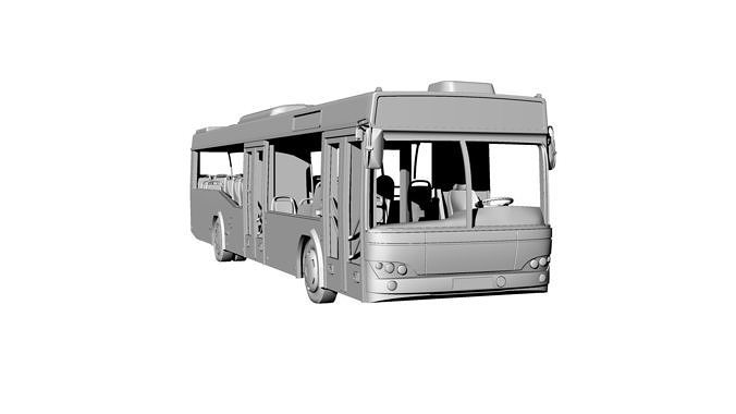 Bus MAZ 103 Disel 3D model 3D printable | CGTrader