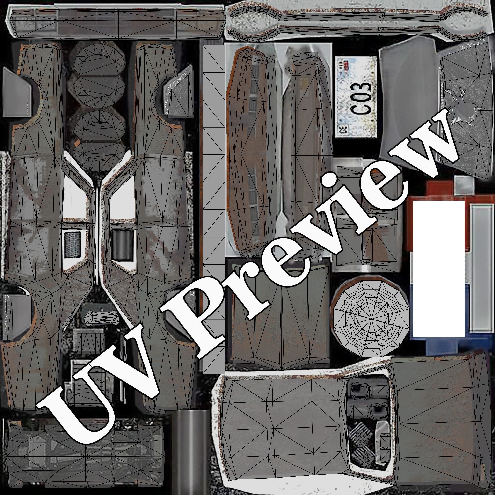 3D model Old Rusty cars mini pack VR / AR / low-poly | CGTrader