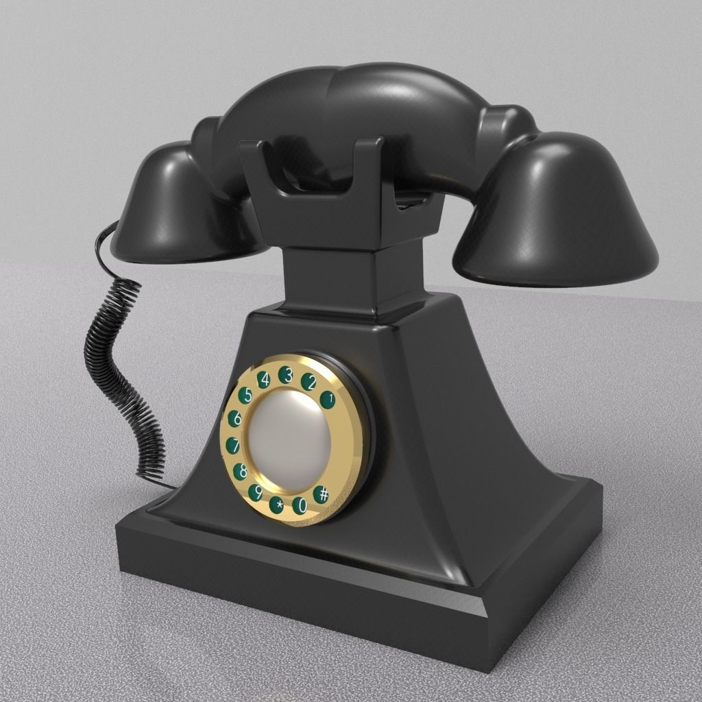 Old Telephone model 3D model | CGTrader