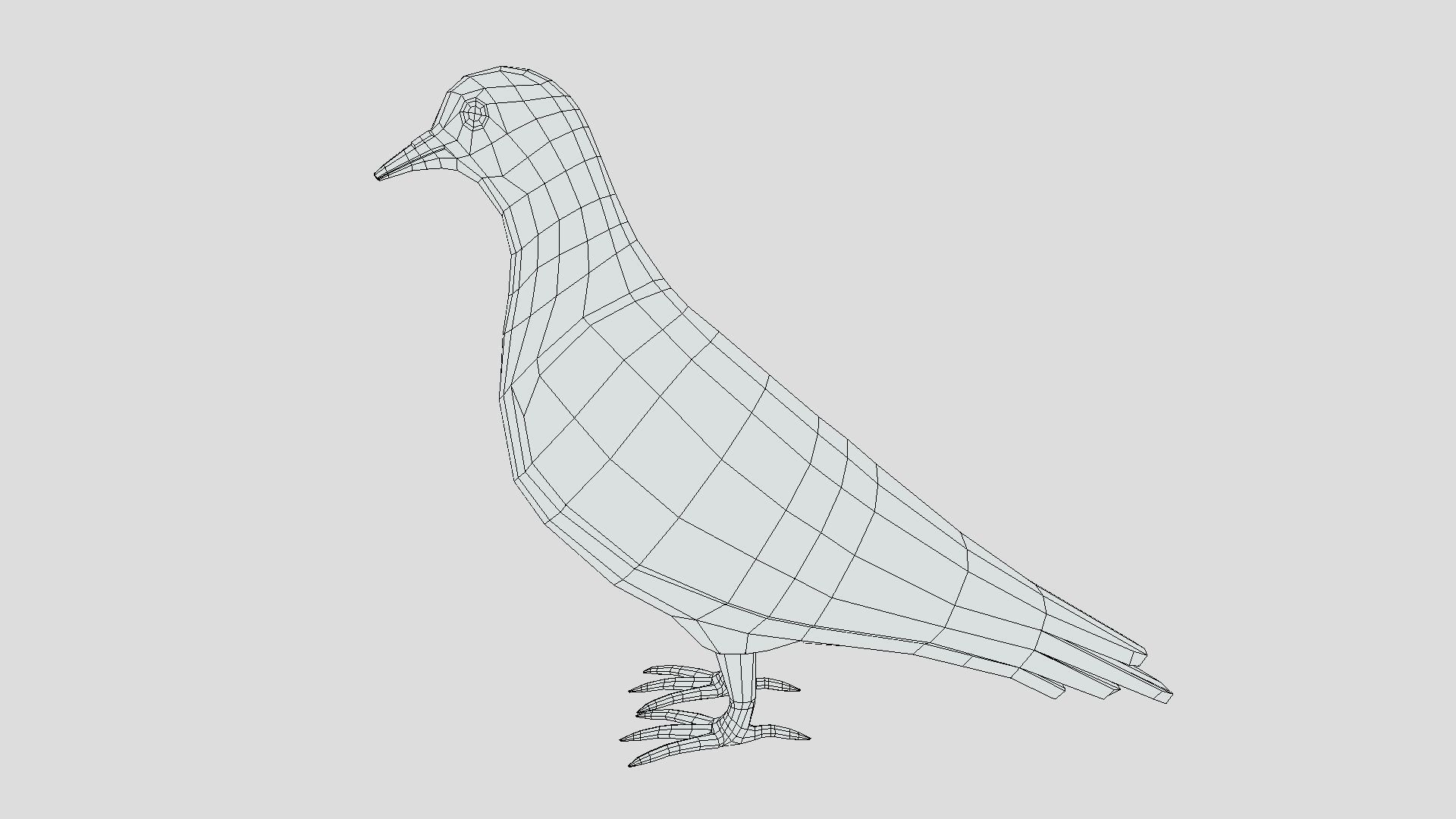 3D model Low Poly Cartoon Pigeon VR / AR / low-poly | CGTrader