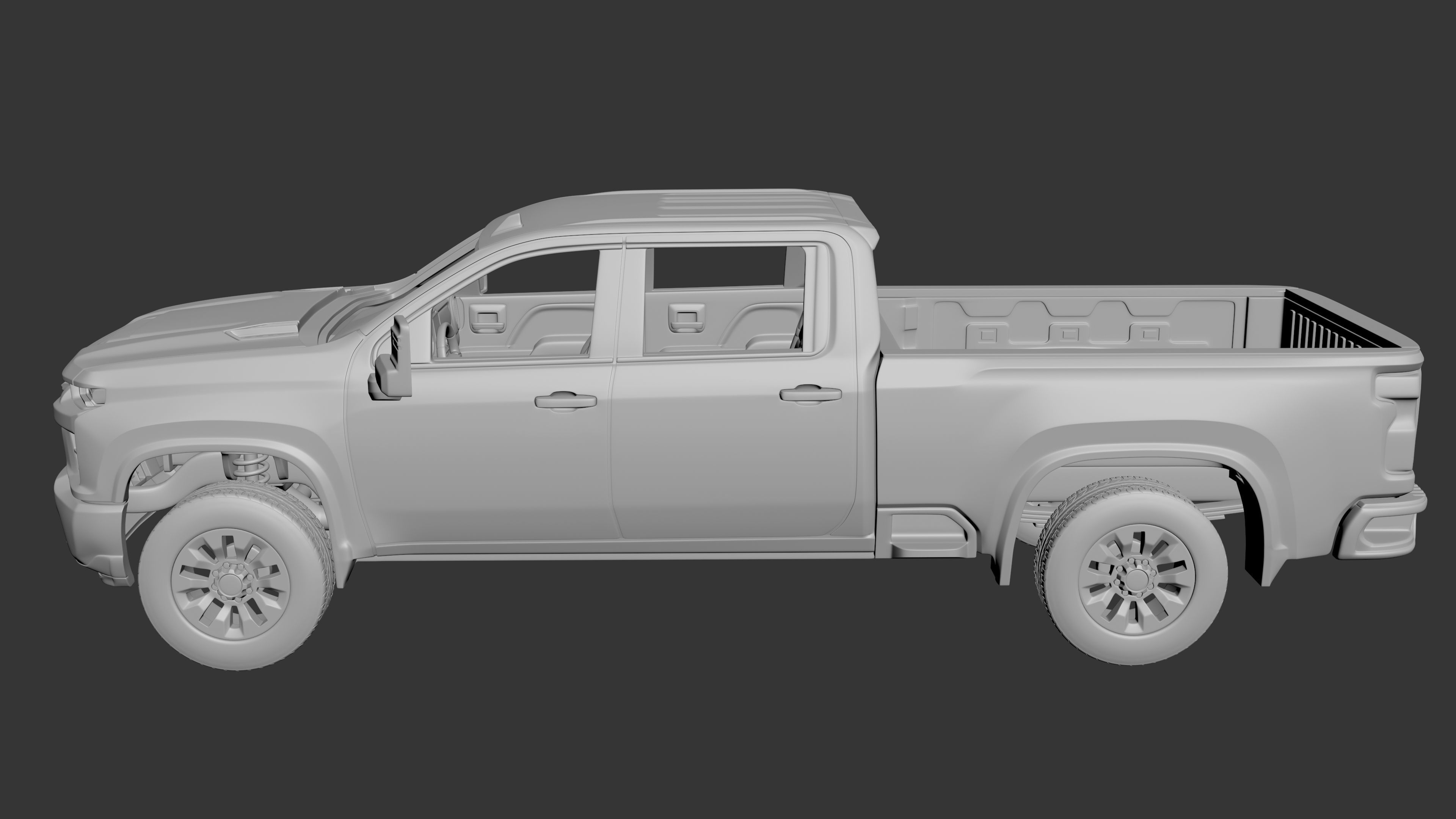Chevrolet Silverado 2500 2022 3D model 3D printable | CGTrader