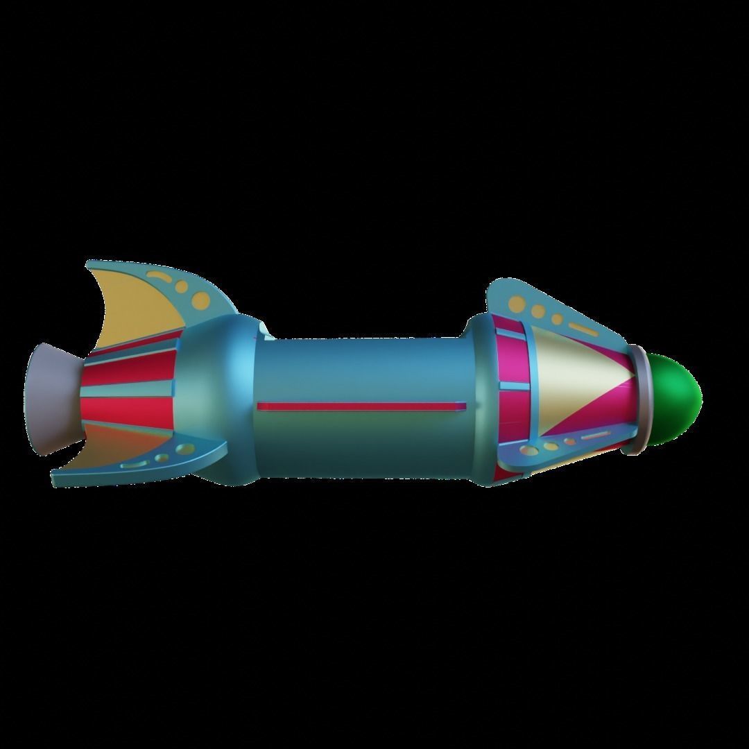 Astro Orbiter ride vehicle free 3D model 3D printable | CGTrader