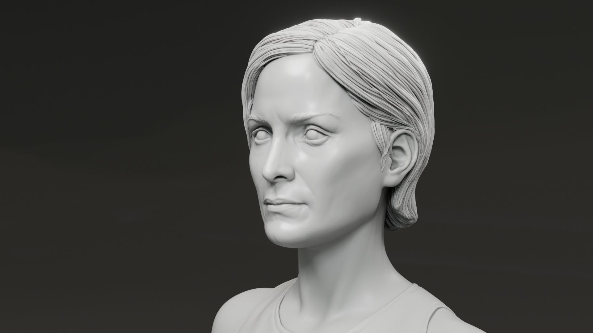 Carrie-Ann Moss - Trinity - The Matrix 3D model 3D printable | CGTrader