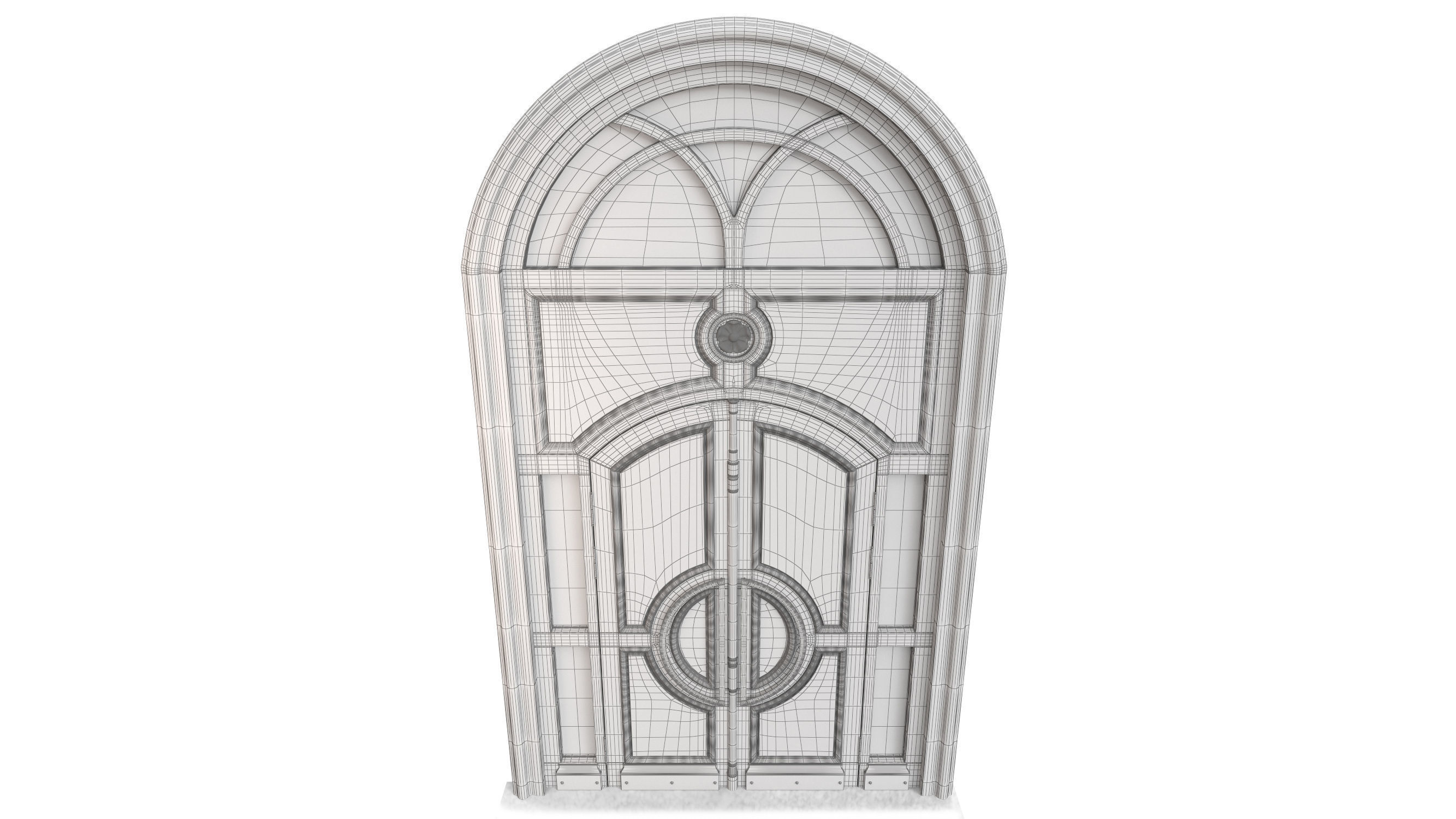 Entrance classic door 58 3D model | CGTrader