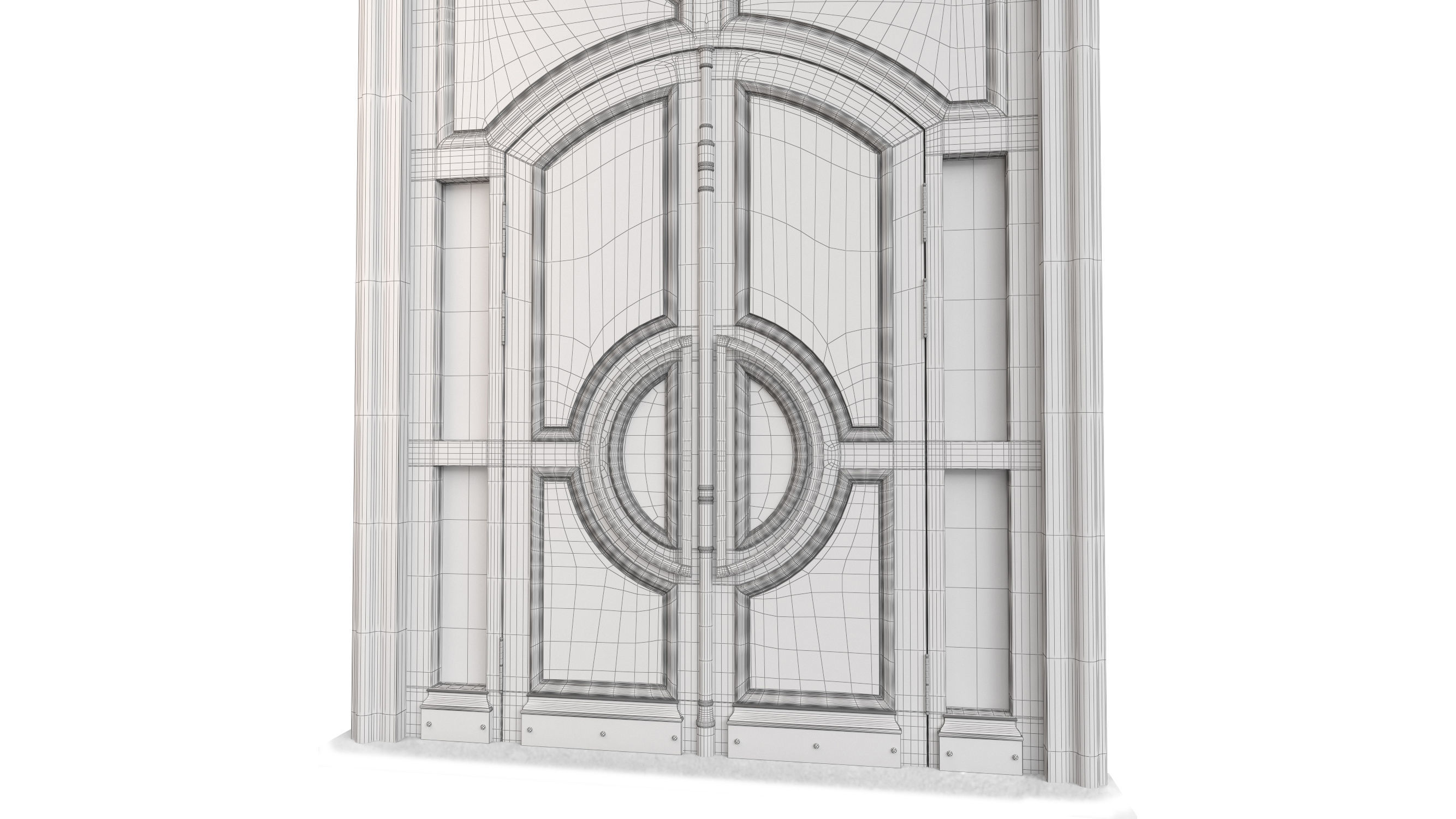 Entrance classic door 58 3D model | CGTrader