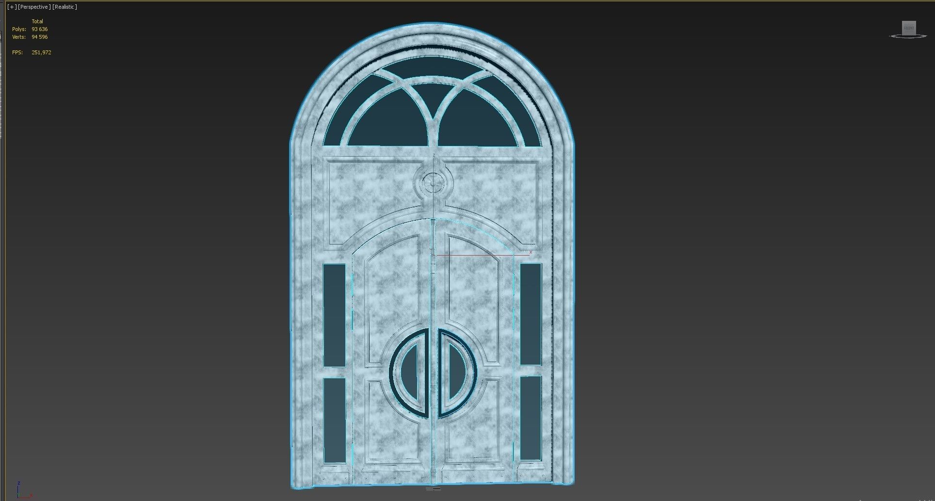 Entrance classic door 58 3D model | CGTrader