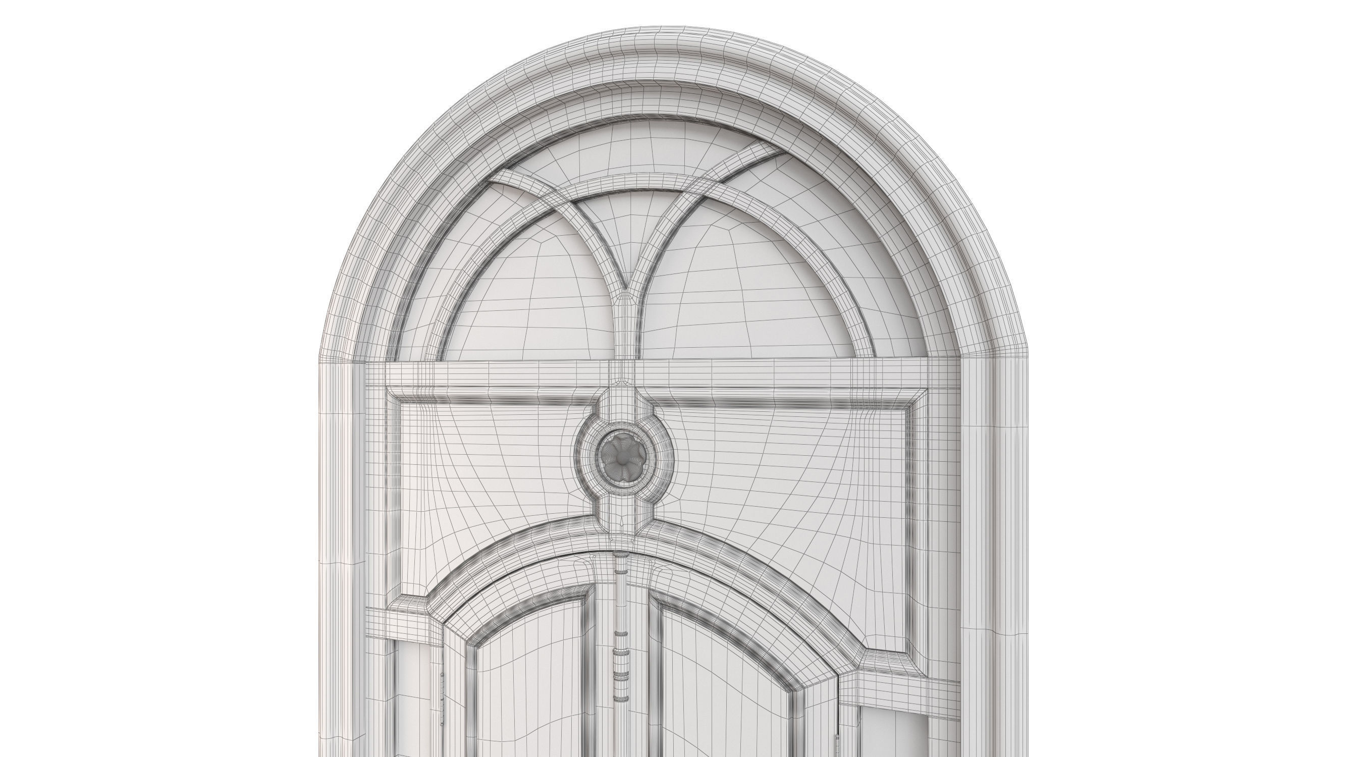 Entrance classic door 58 3D model | CGTrader