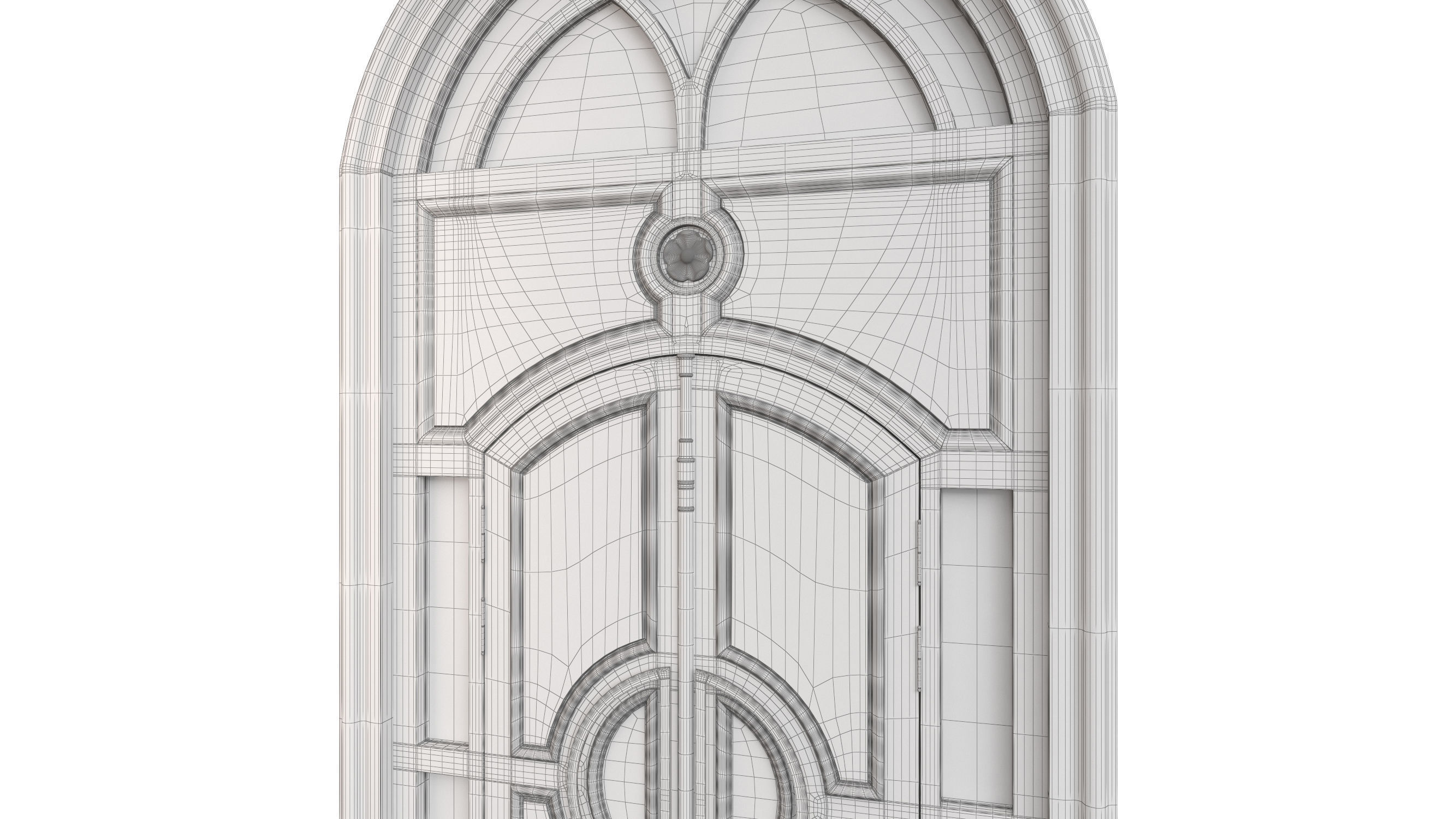 Entrance classic door 58 3D model | CGTrader
