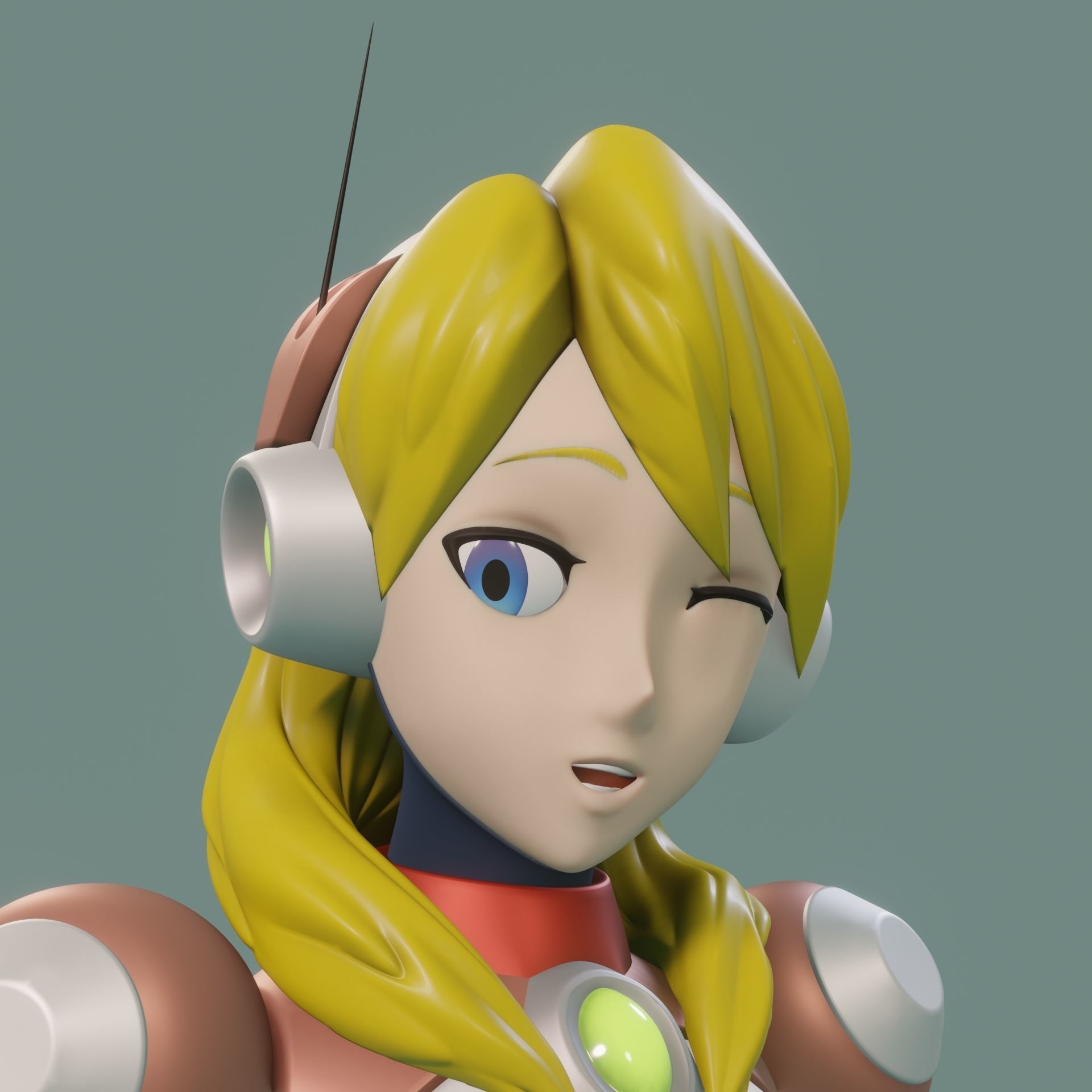 Alia - Megaman X 3D model animated rigged | CGTrader