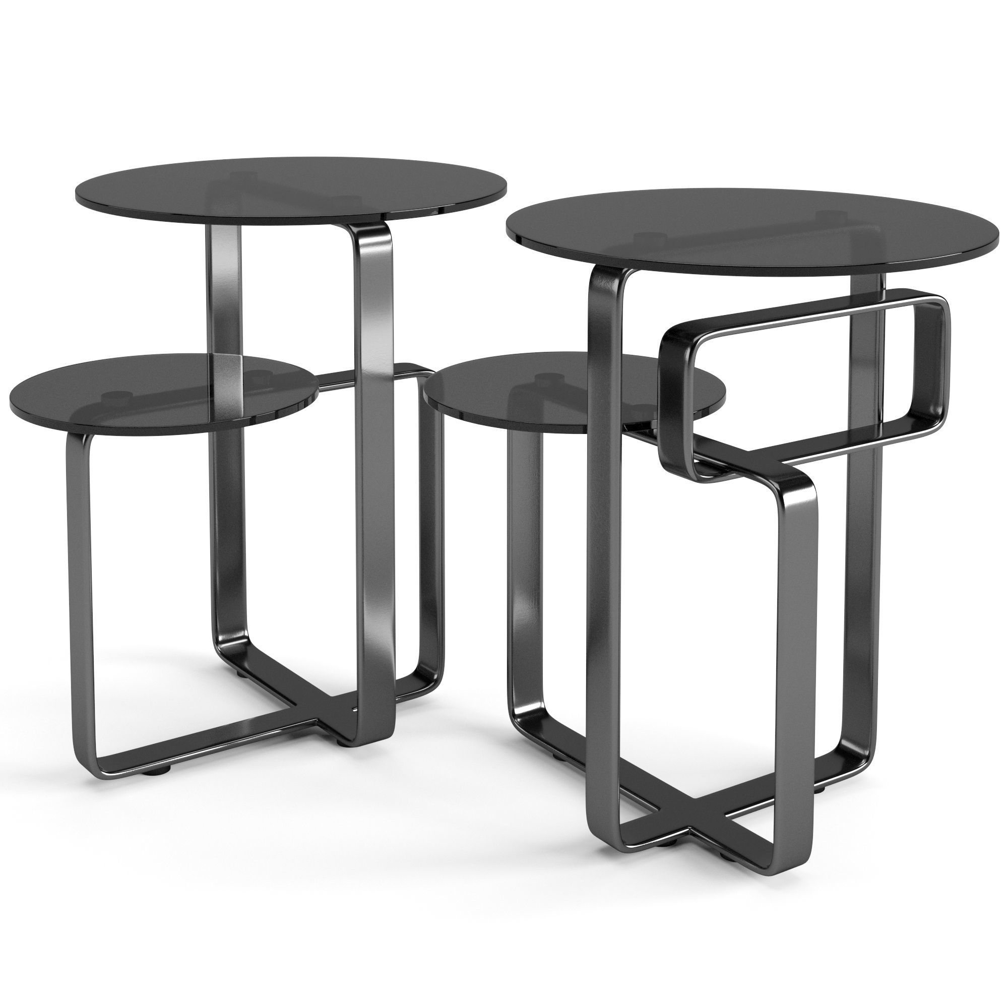 Fendi Casa Columbus coffee tables set 3D model | CGTrader