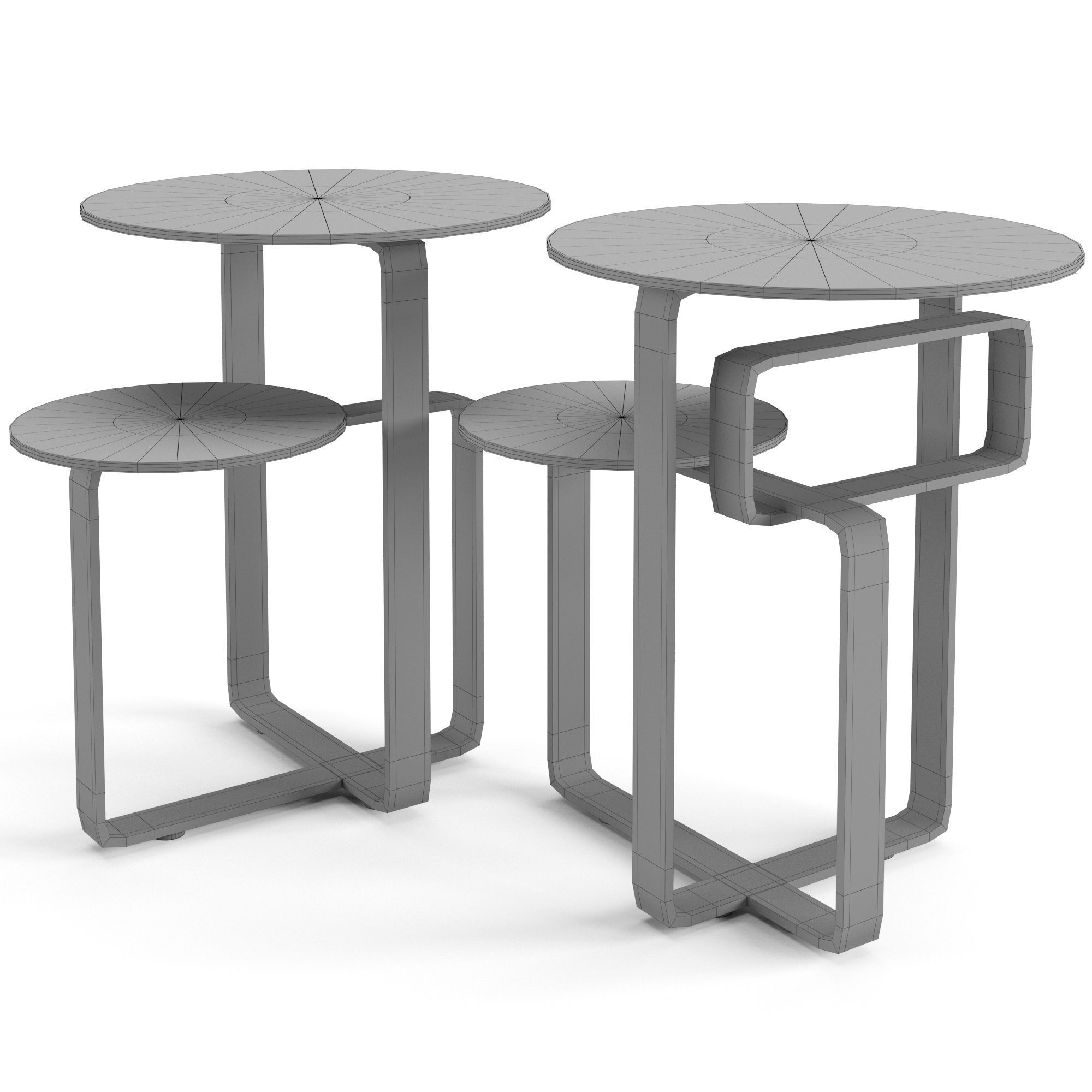 Fendi Casa Columbus coffee tables set 3D model | CGTrader