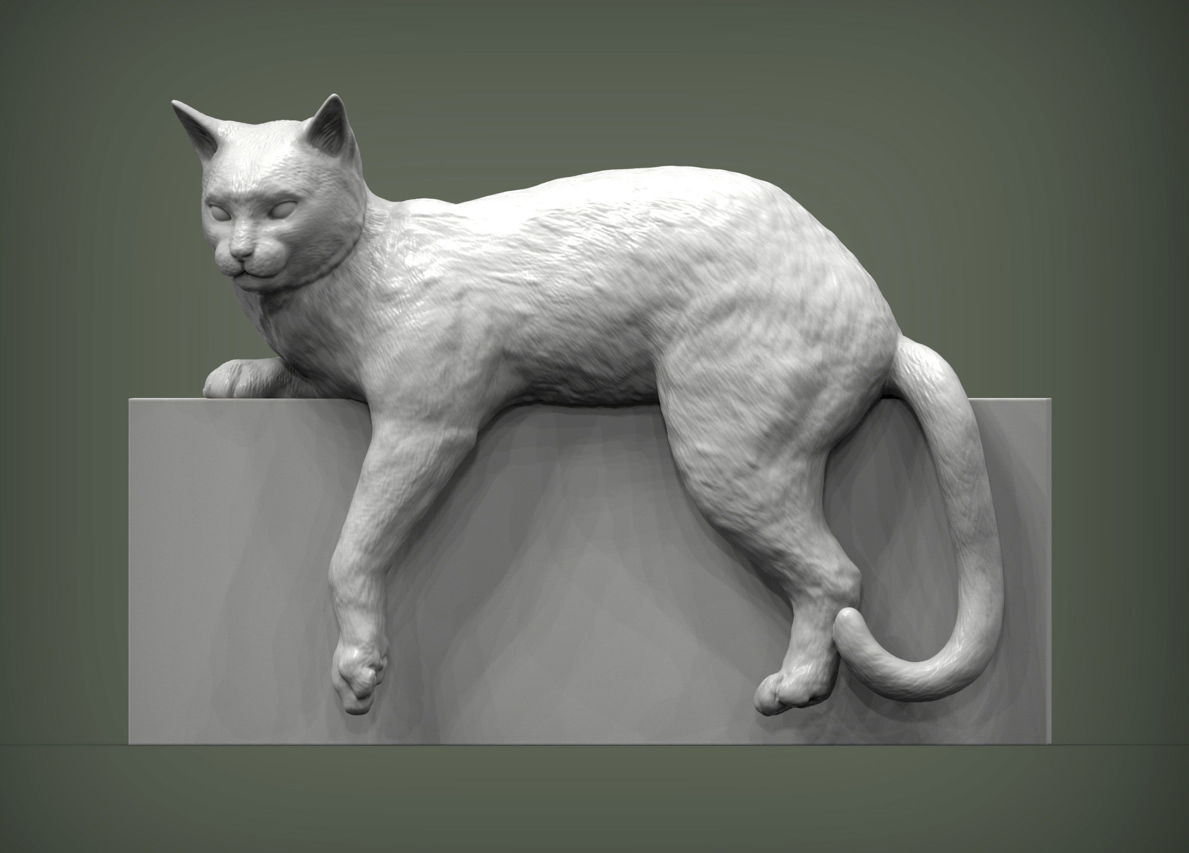 Cat for 3d printing 3D model 3D printable | CGTrader