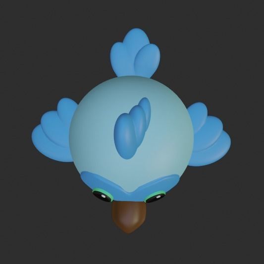 Flutter Dash free 3D model animated | CGTrader