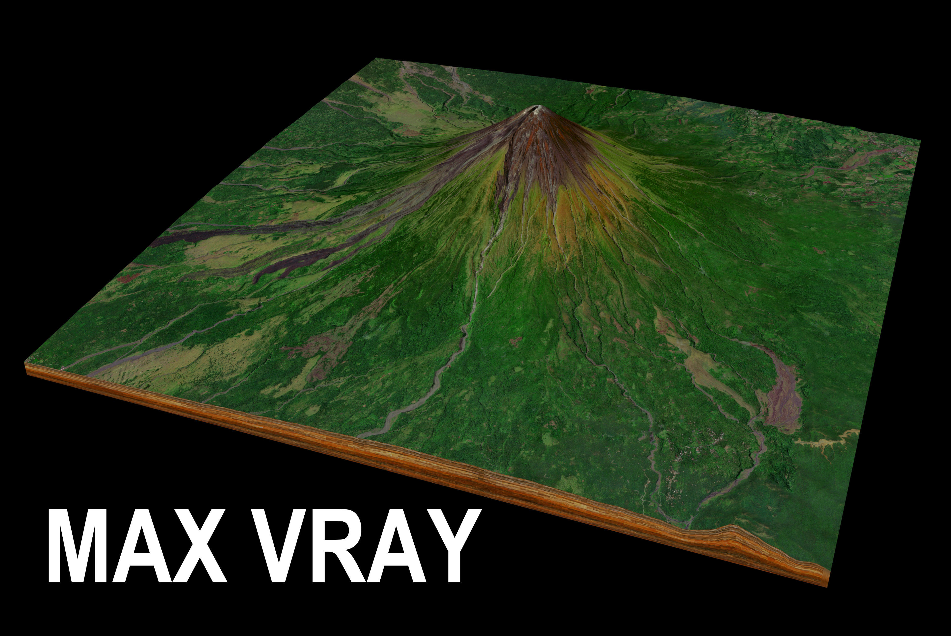 Mayon Volcano 3D model | CGTrader