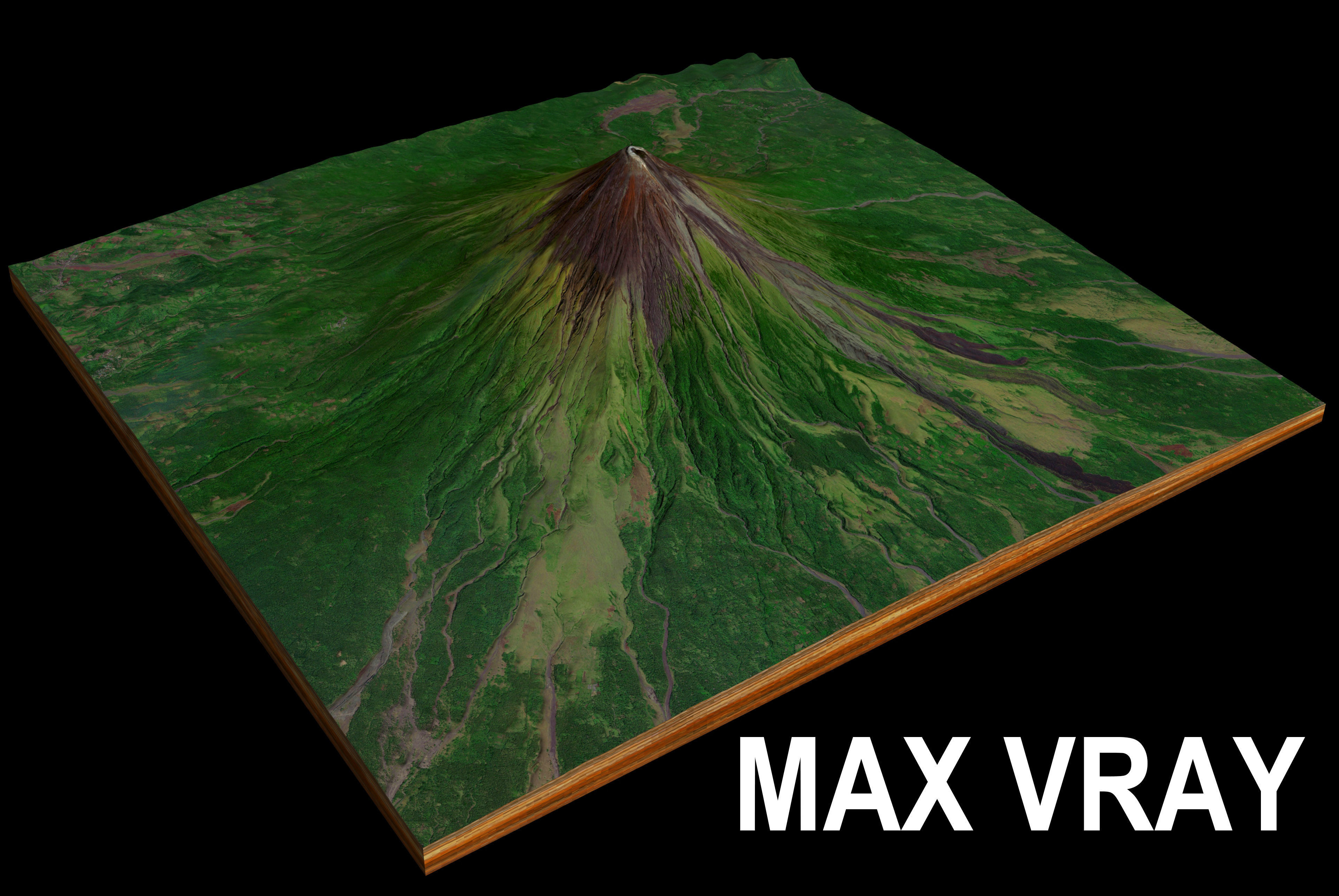 Mayon Volcano 3D model | CGTrader