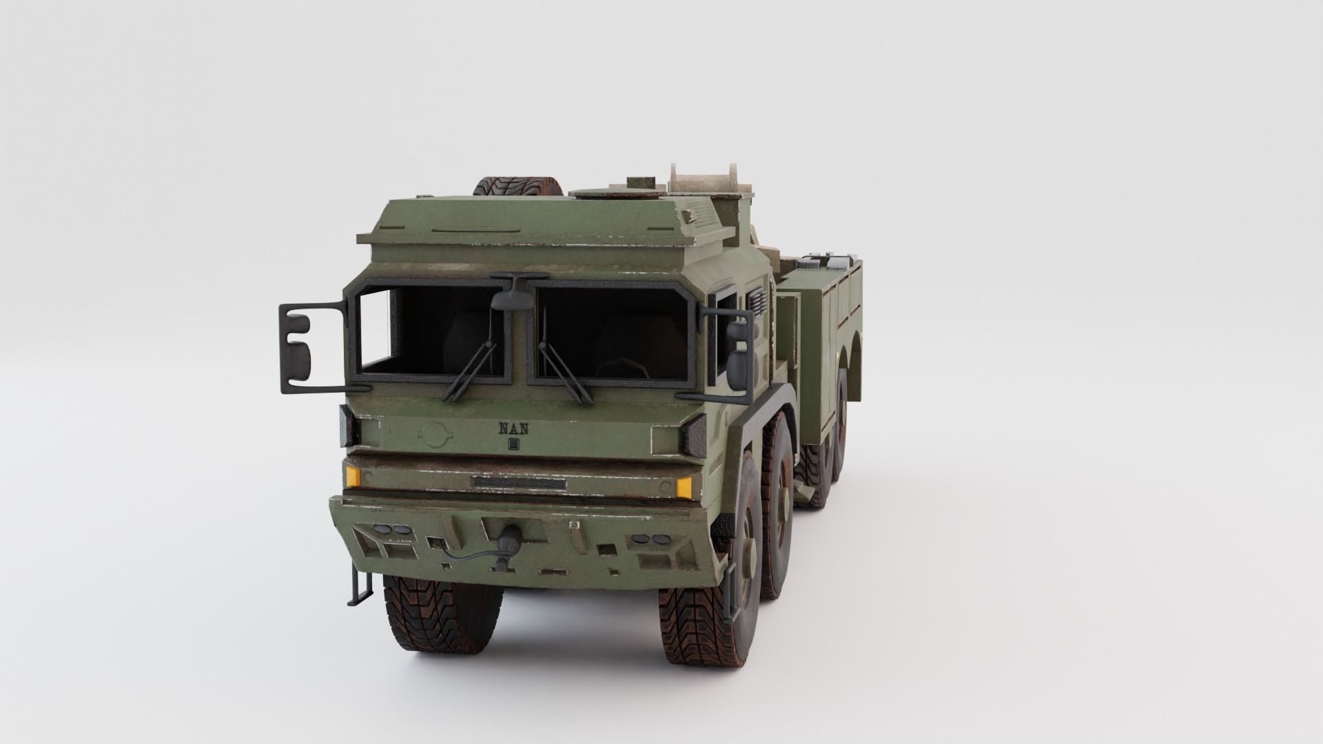 3D model British MAN SVR 8x8 Recovery Truck VR AR Low Poly Game Ready ...