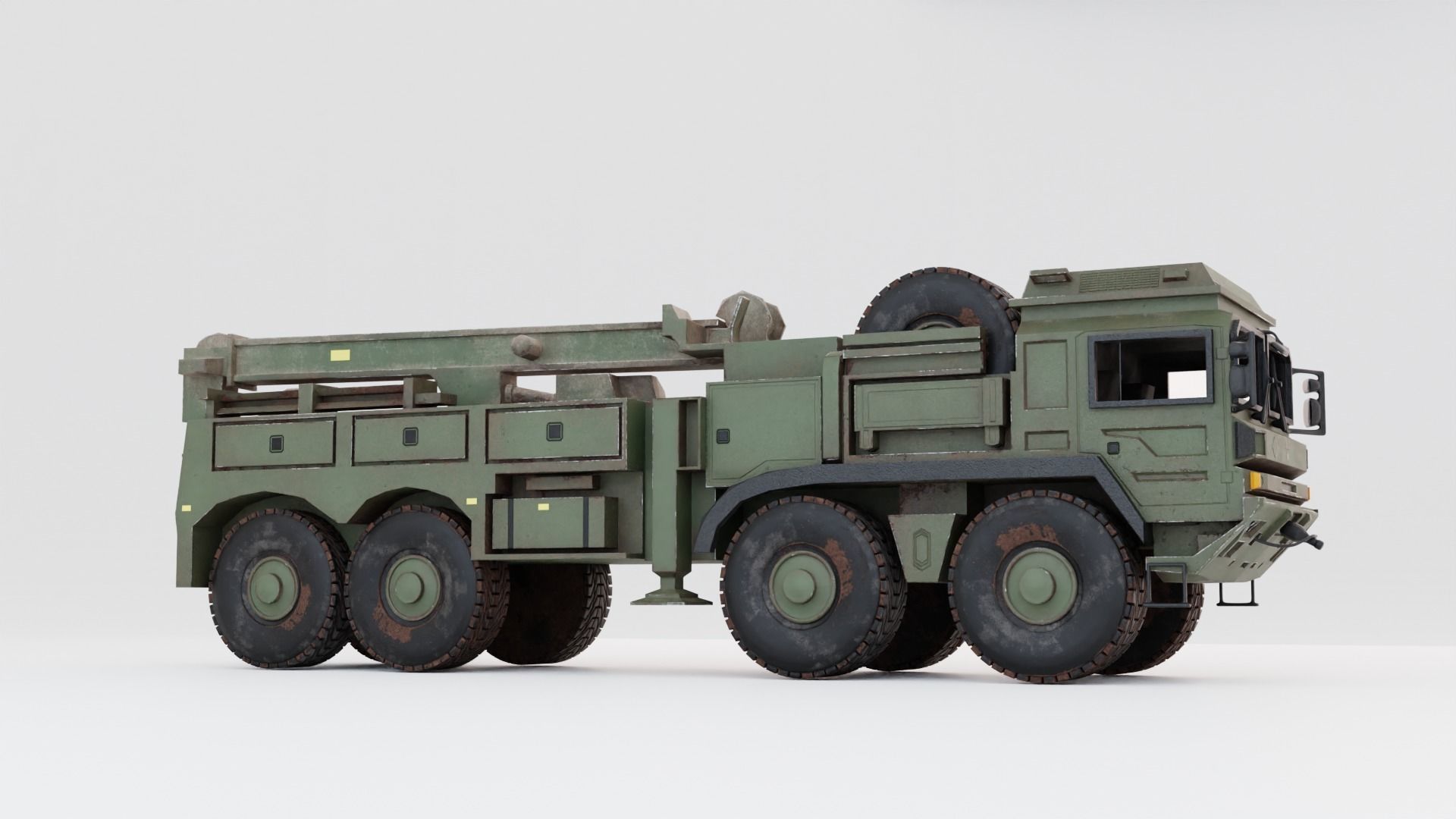 3D model British MAN SVR 8x8 Recovery Truck VR AR Low Poly Game Ready ...