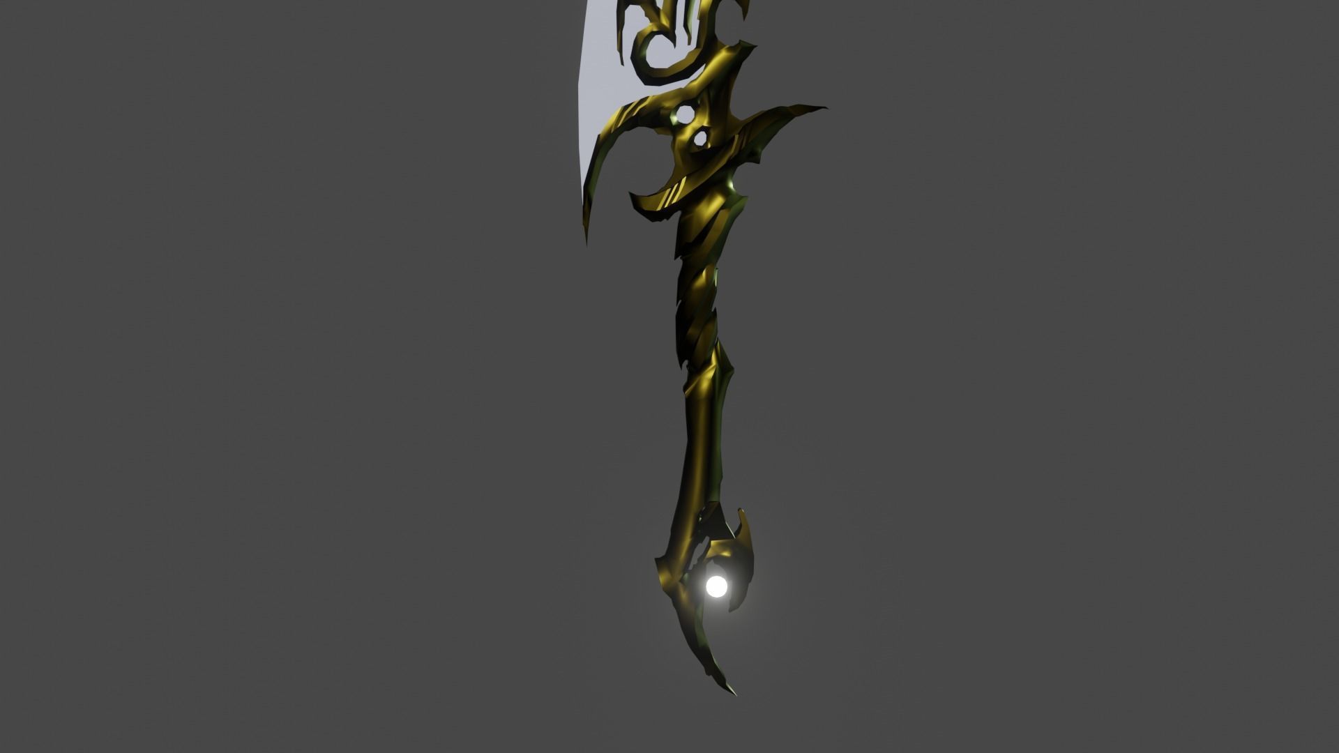 3D model Dagger glowing low-poly VR / AR / low-poly | CGTrader