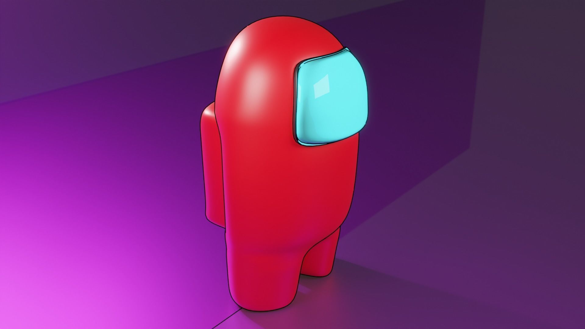 Among Us player 3D Model free 3D model | CGTrader