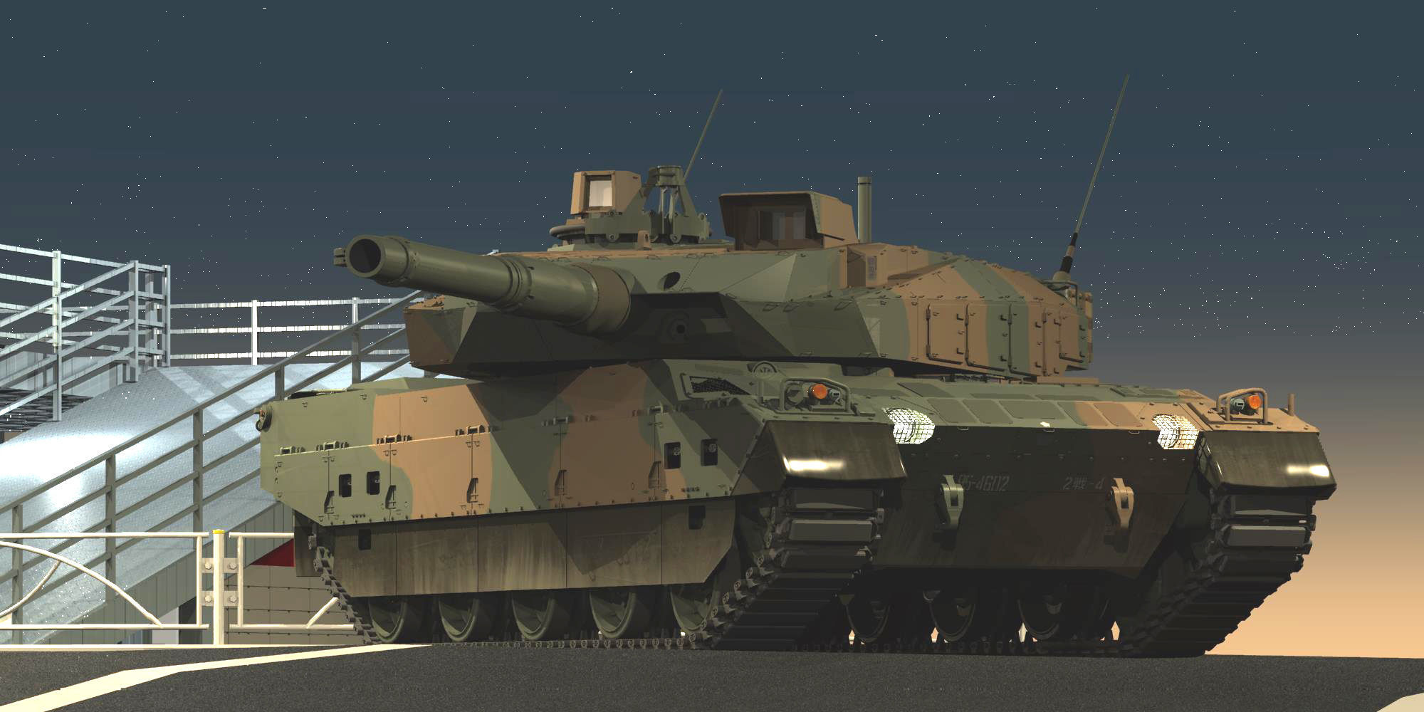 JGSDF Type10 TK 3D model | CGTrader