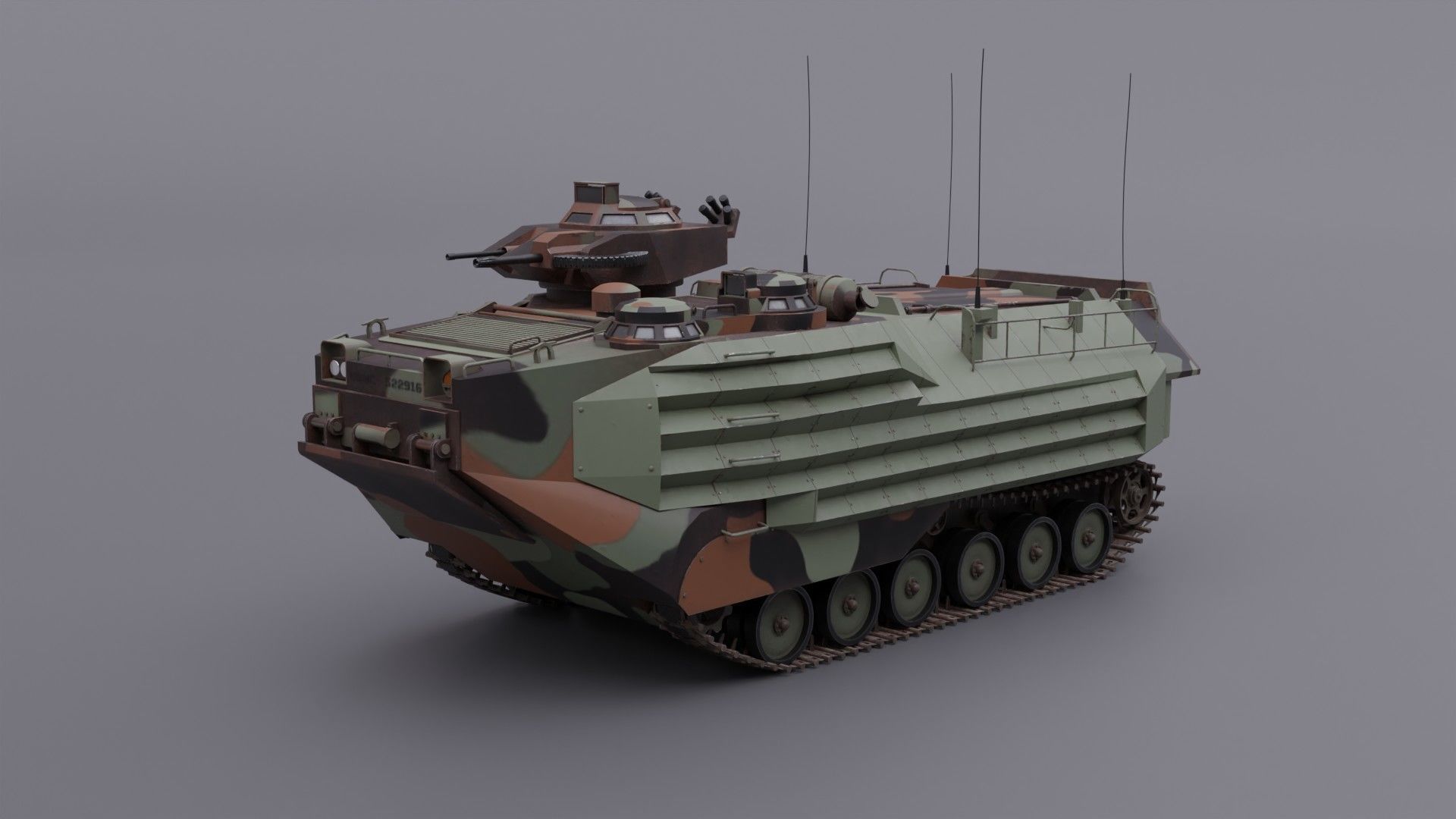 AAVP7A1 Assault Amphibious Vehicle US ARMY 3D model | CGTrader
