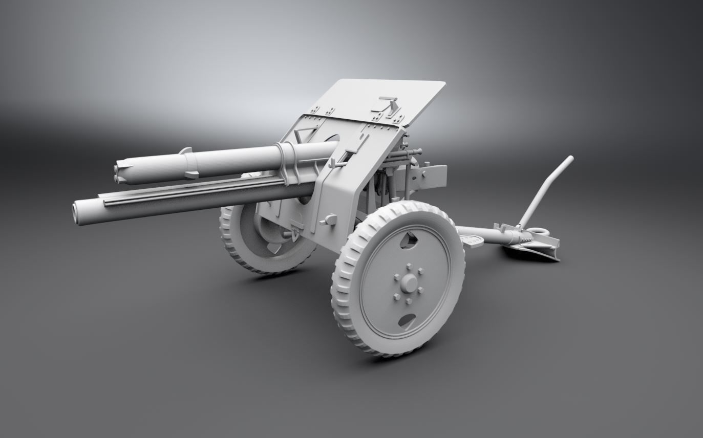 Qf 18 Pounder Scale model 3D model 3D printable | CGTrader