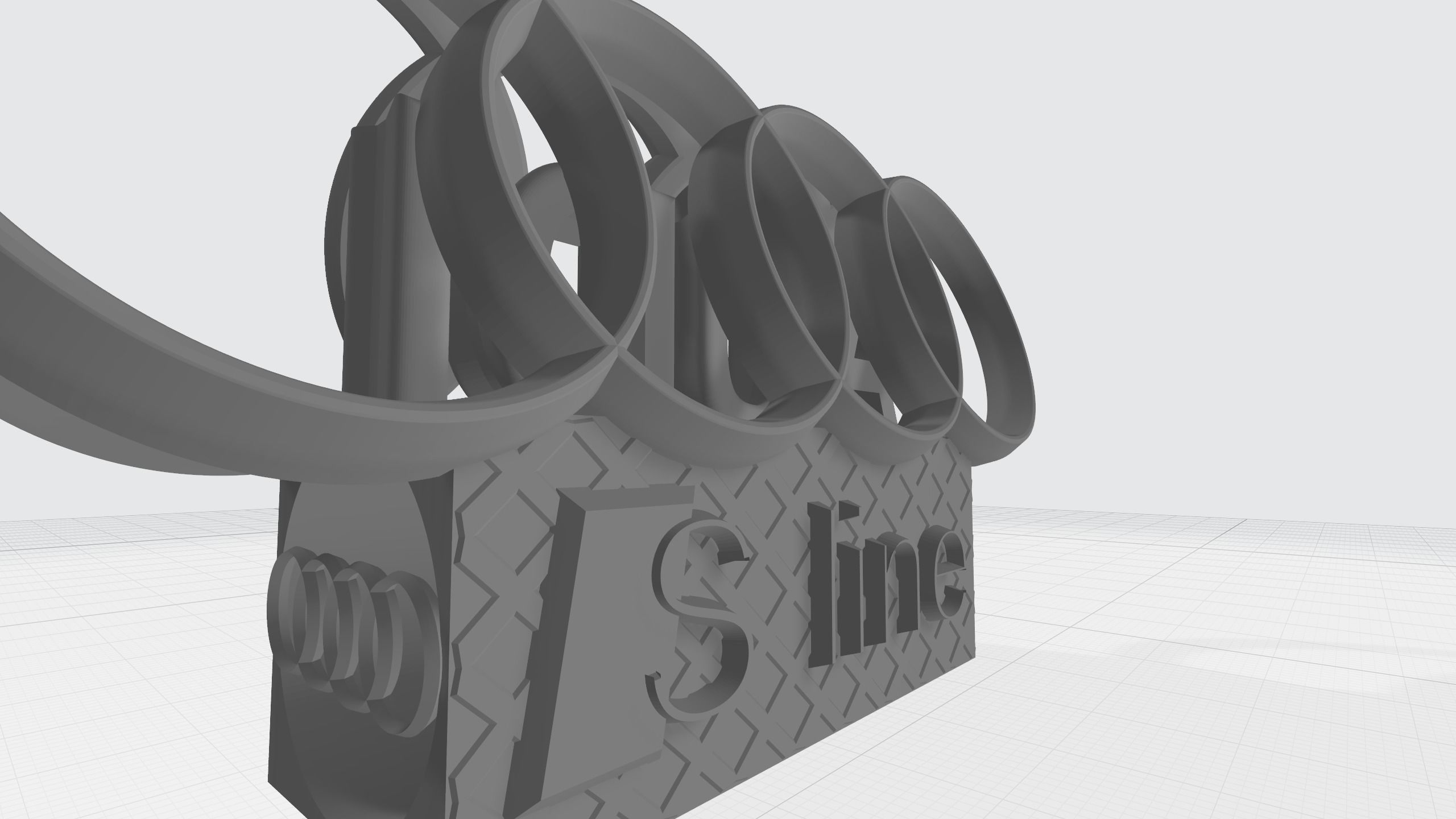 Audi Logo 3D model 3D printable | CGTrader