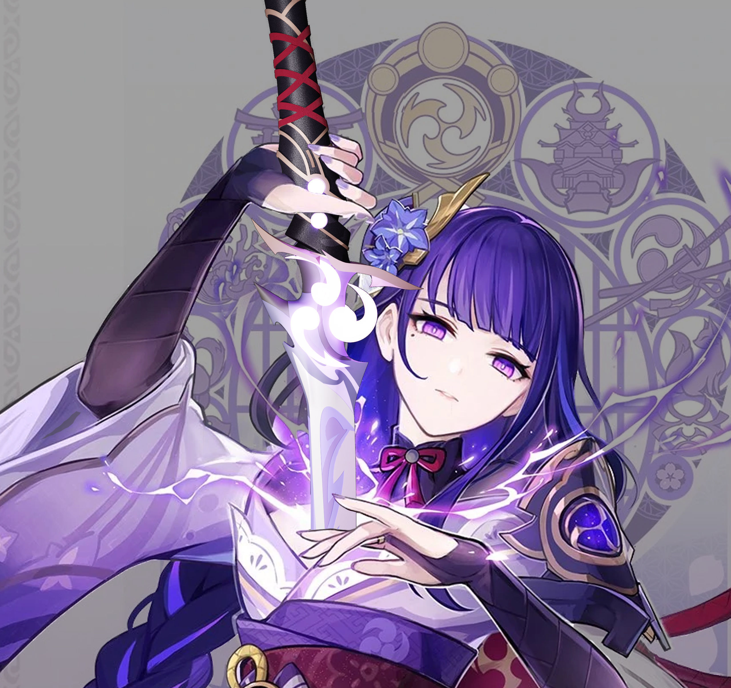 Baal Sword - Musou no Hitotachi - Raiden Shogun - Genshin Impact 3D ...