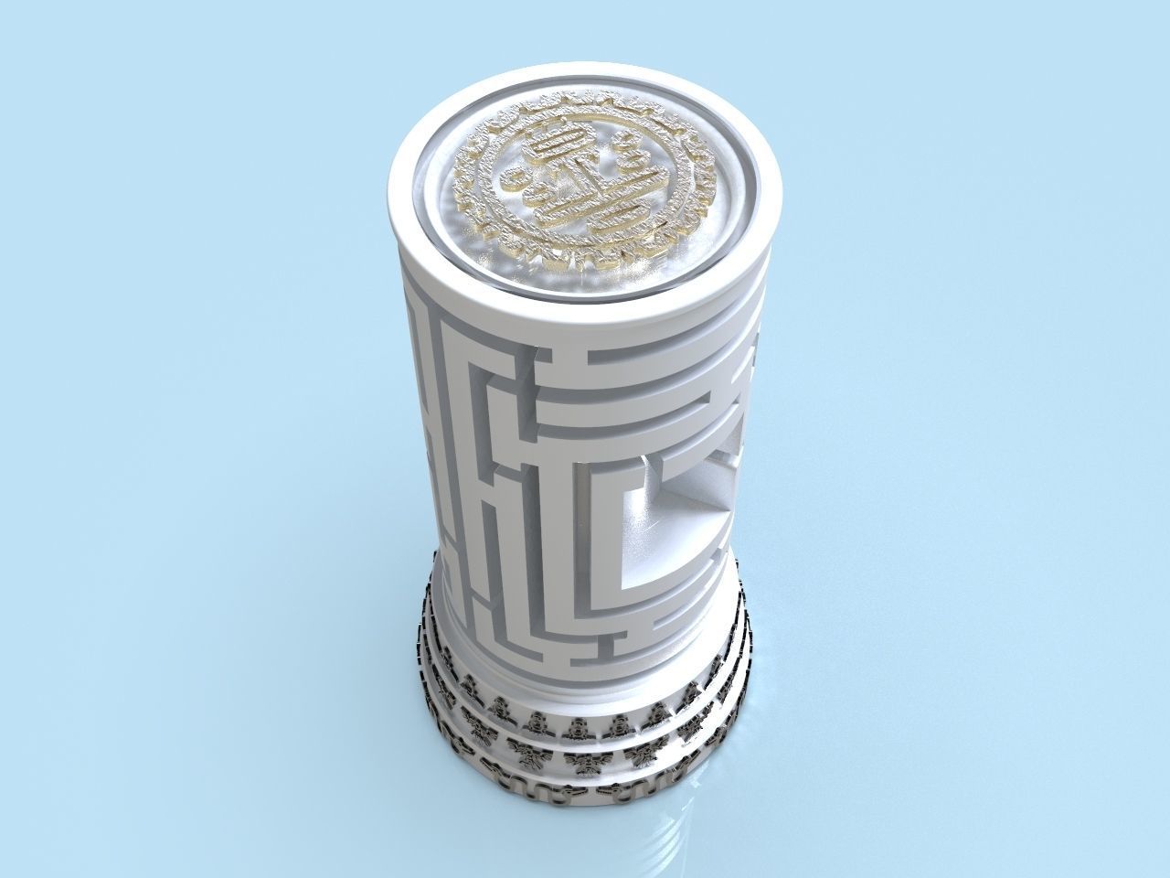 Ant farm Mayan Aztec labyrinth pyramid 3d model for print 3D model 3D ...
