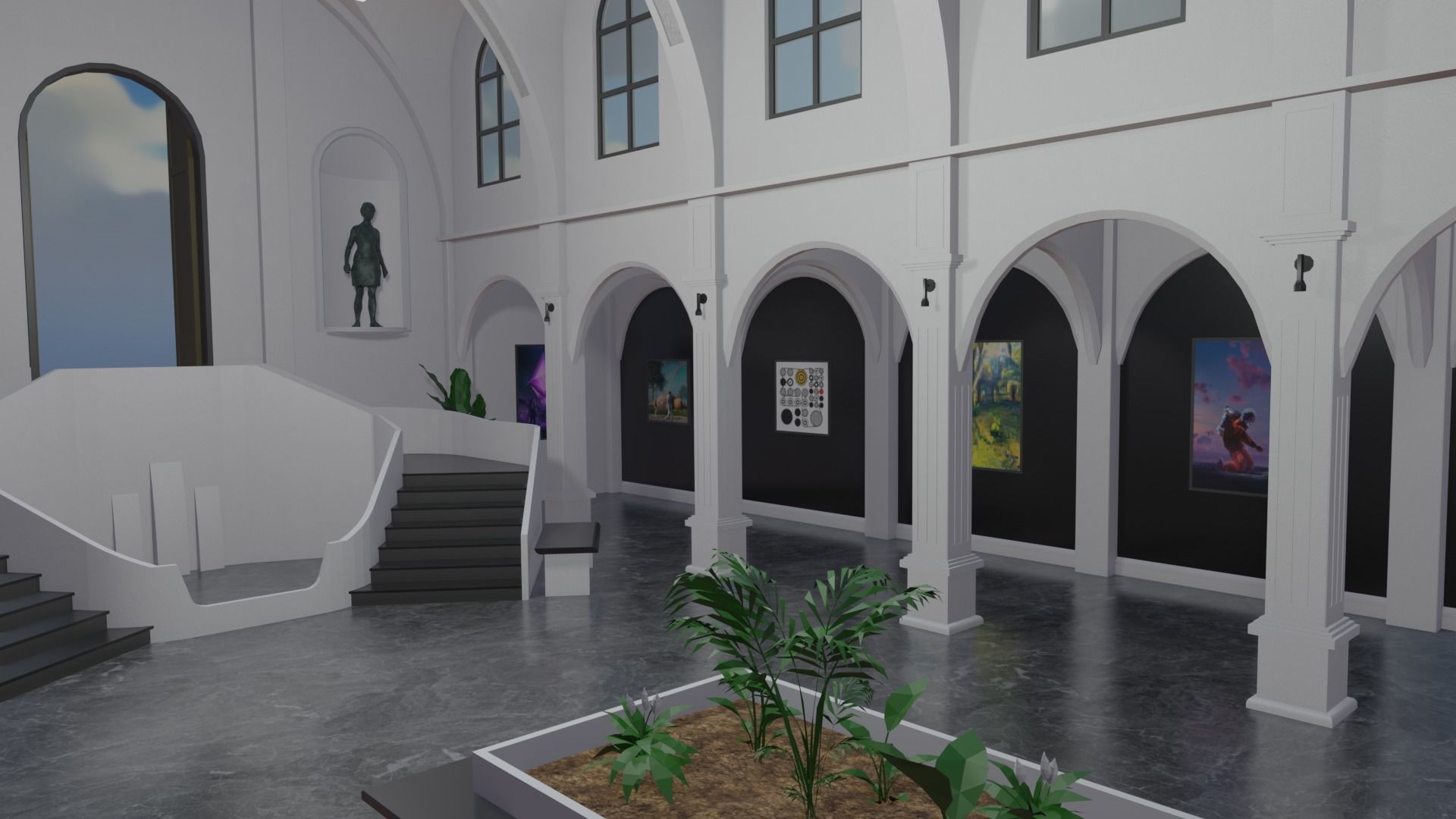 3D Model Collection Metaverse Rooms VR / AR / low-poly | CGTrader