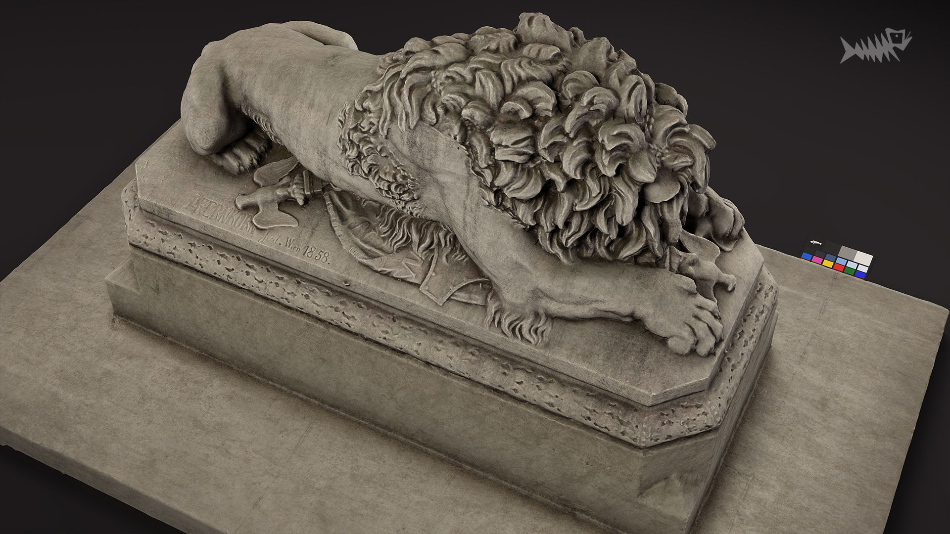 Lion Statue E PBR 4K free VR / AR / low-poly 3D model rigged | CGTrader