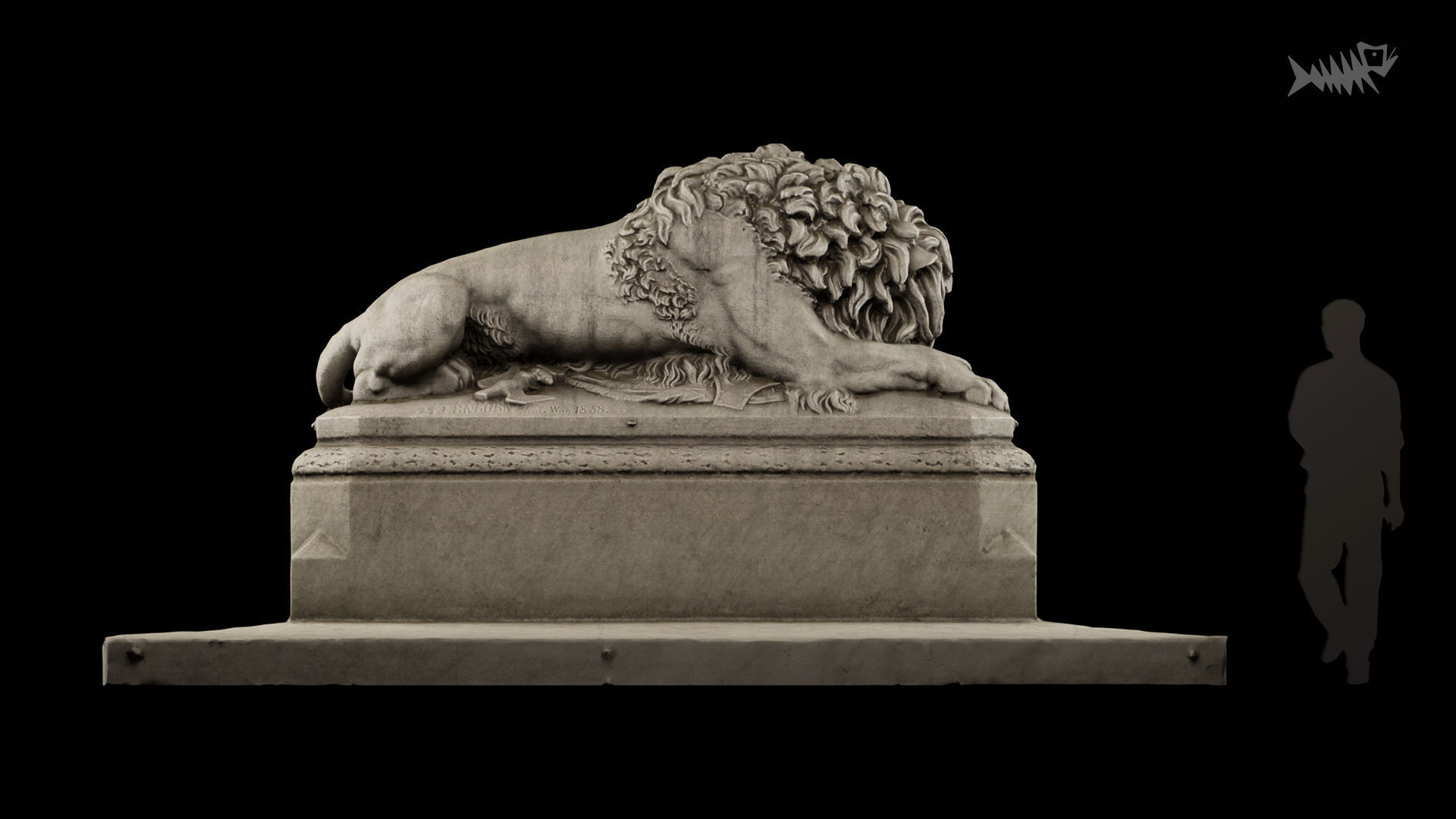 Lion Statue E PBR 4K free VR / AR / low-poly 3D model rigged | CGTrader