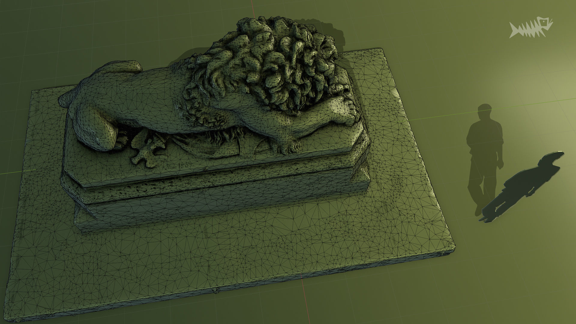 Lion Statue E PBR 4K free VR / AR / low-poly 3D model rigged | CGTrader