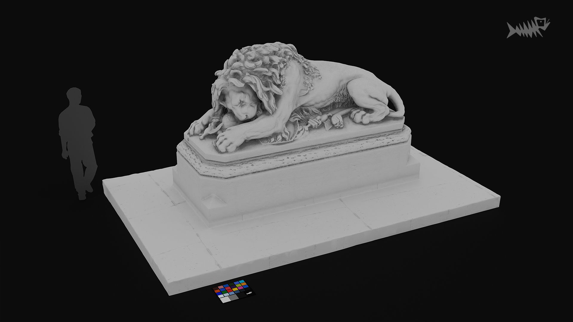 Lion Statue E PBR 4K free VR / AR / low-poly 3D model rigged | CGTrader