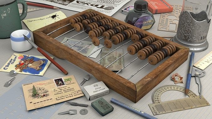 Set 3 of old items 3D model | CGTrader